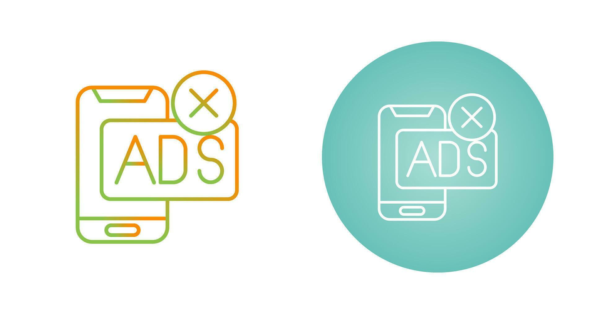 Ad Block Vector Icon 27113102 Vector Art At Vecteezy