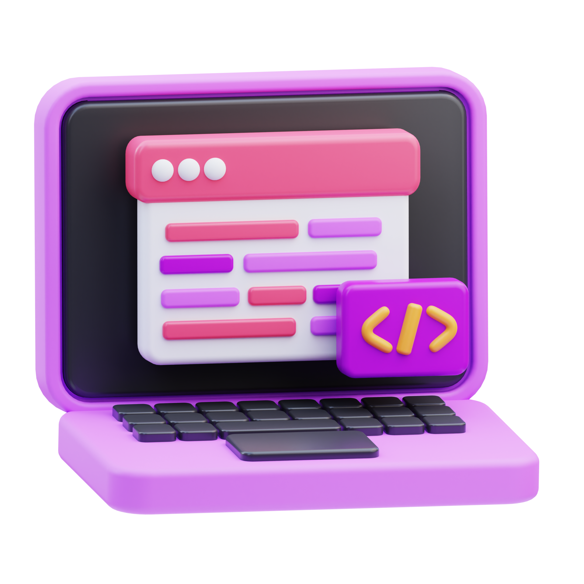 Web Development 3D Illustration 27113251 PNG Web Development 3D Illustration 27113251 PNG