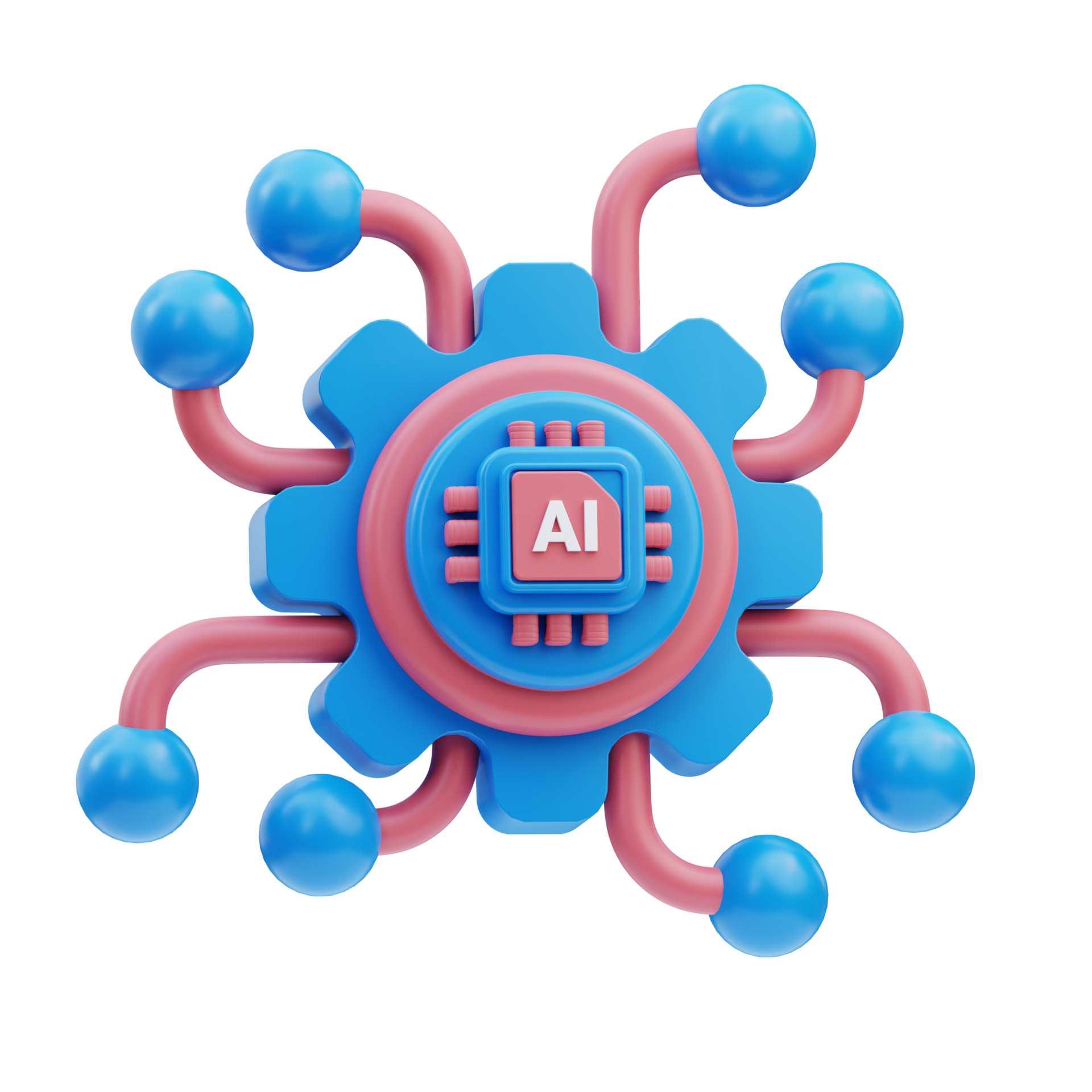 Machine Learning 3D Illustration 27113274 PNG