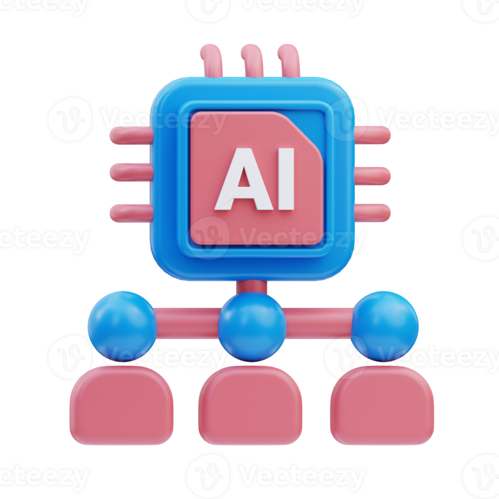 Ai Algorithm 3d Illustration 27113276 Png