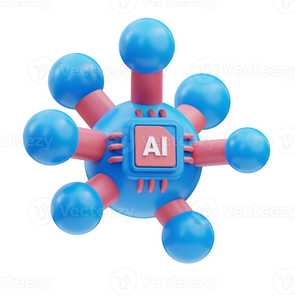 Neural Network 3d Illustration 27113282 Png