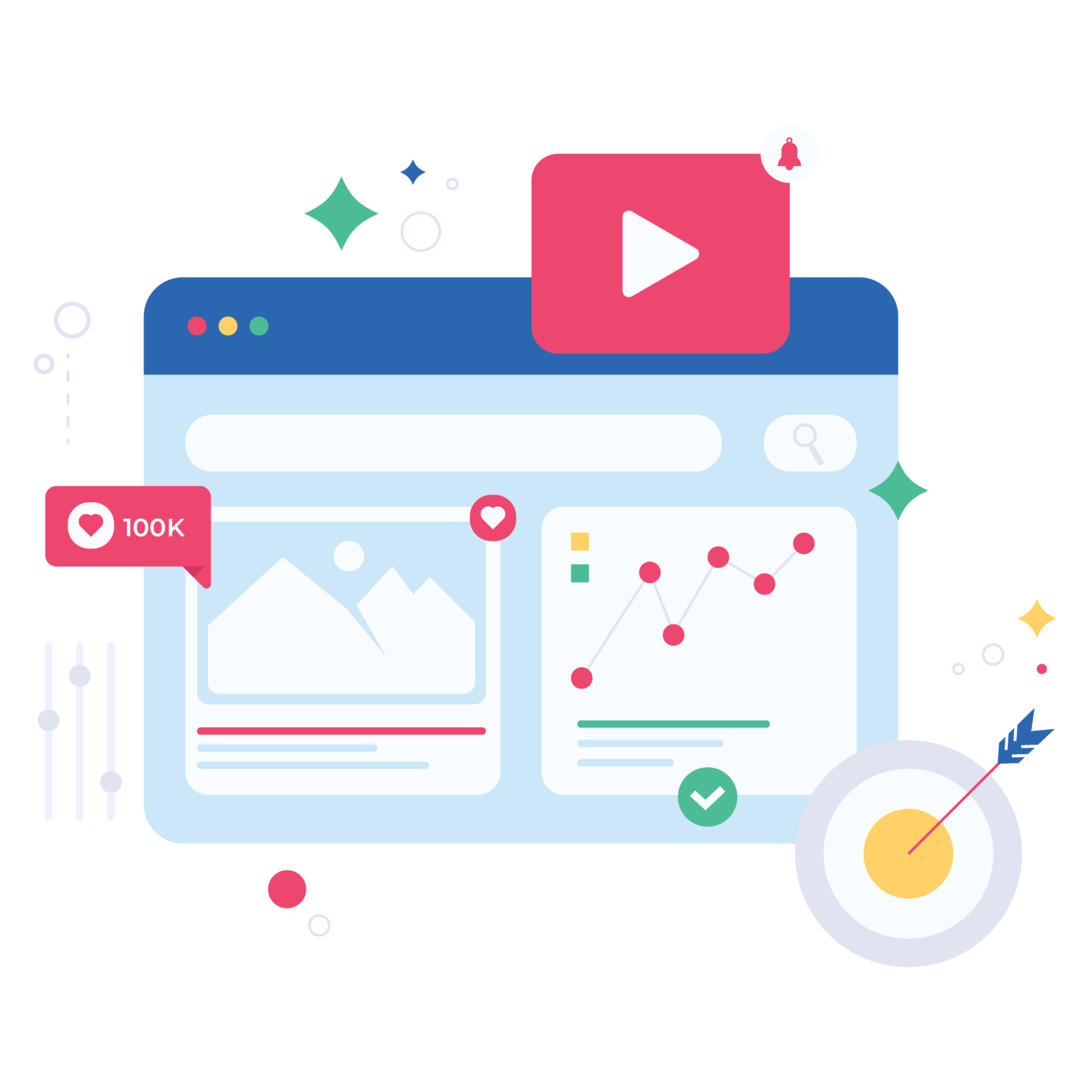 Interface App Digital Tool Box Color 2d Illustration 27118560 Png