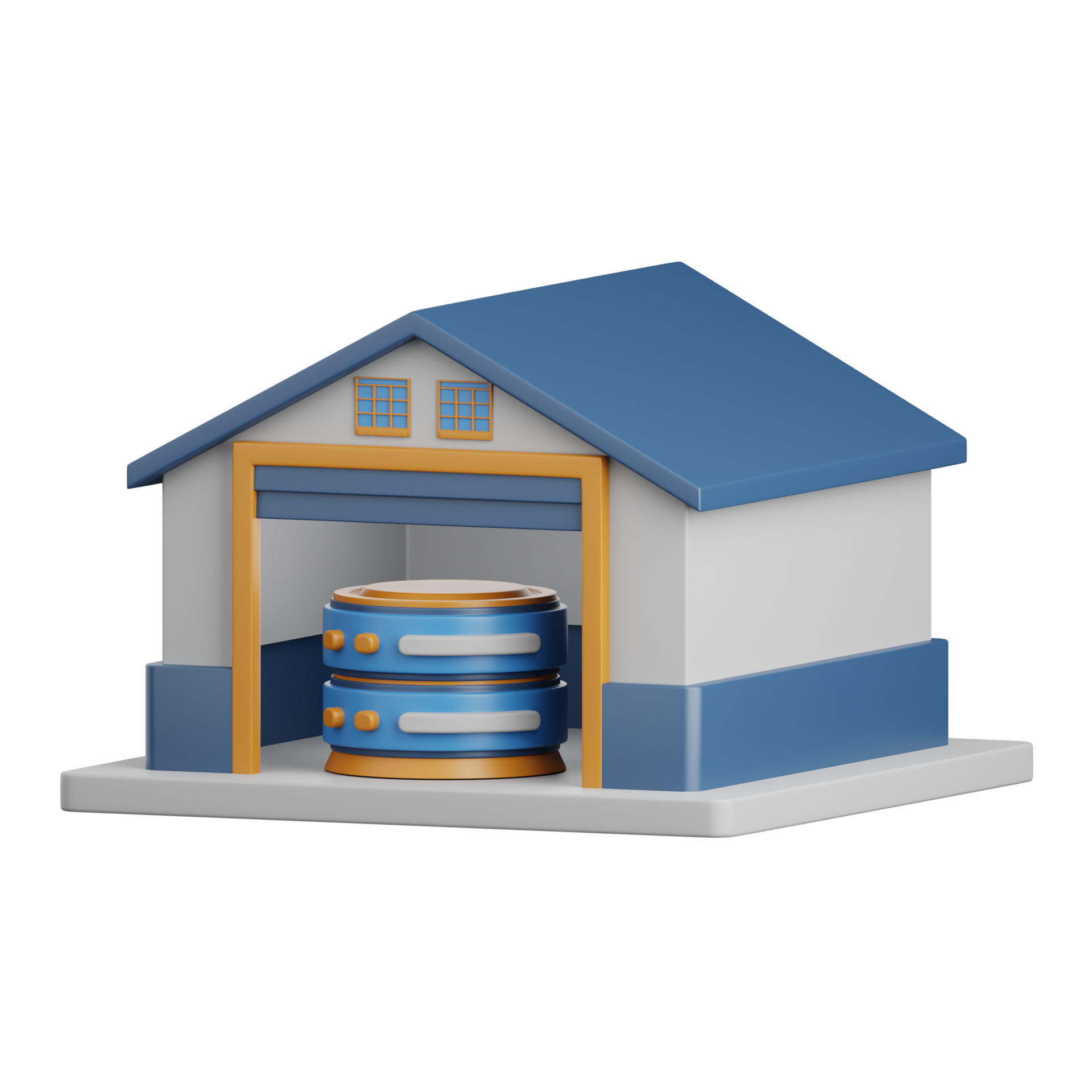 3d Rendering On Premise Isolated Useful For Cloud Network Computing Technology Database