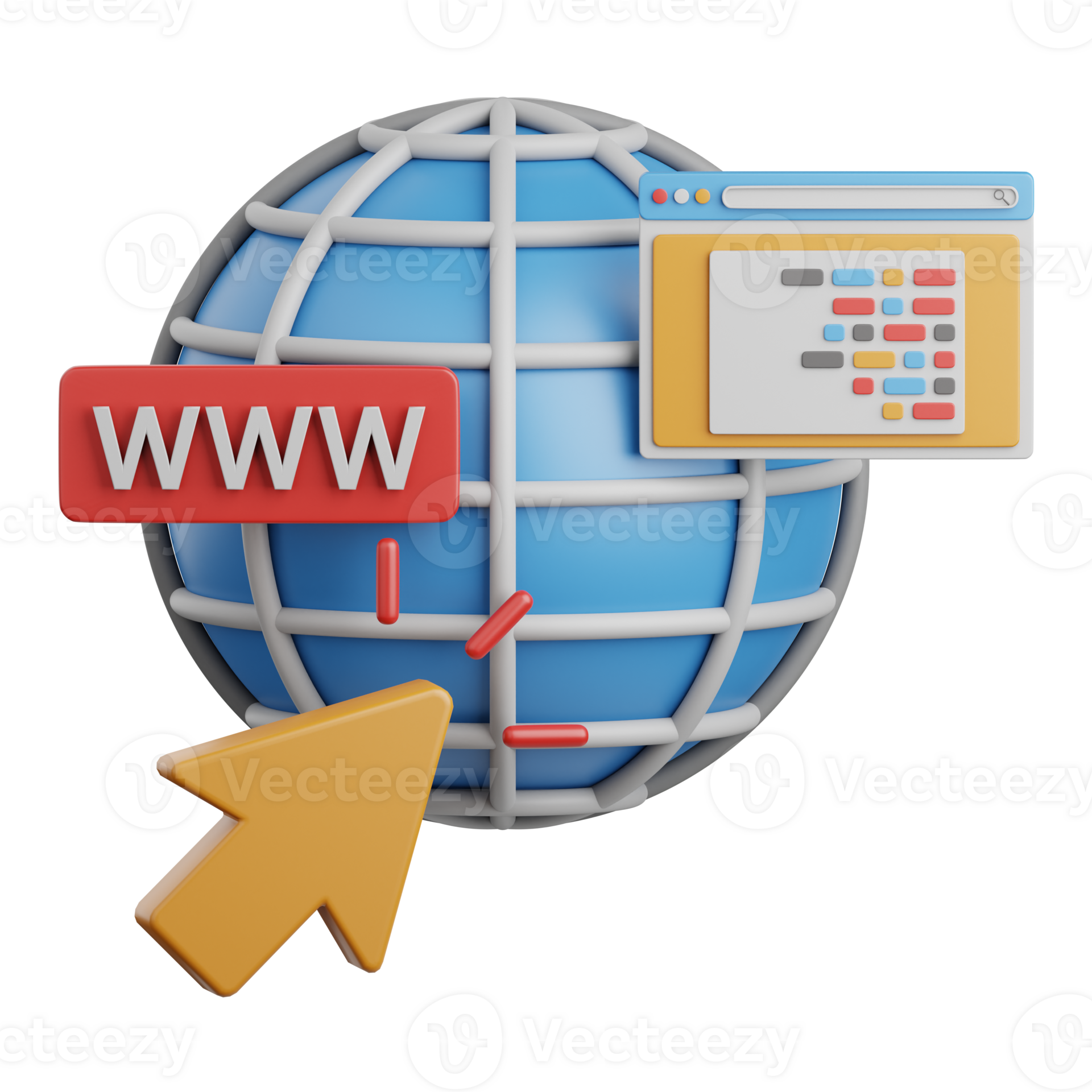 3d rendering web publishing isolated useful for technology, programming, development, coding ...