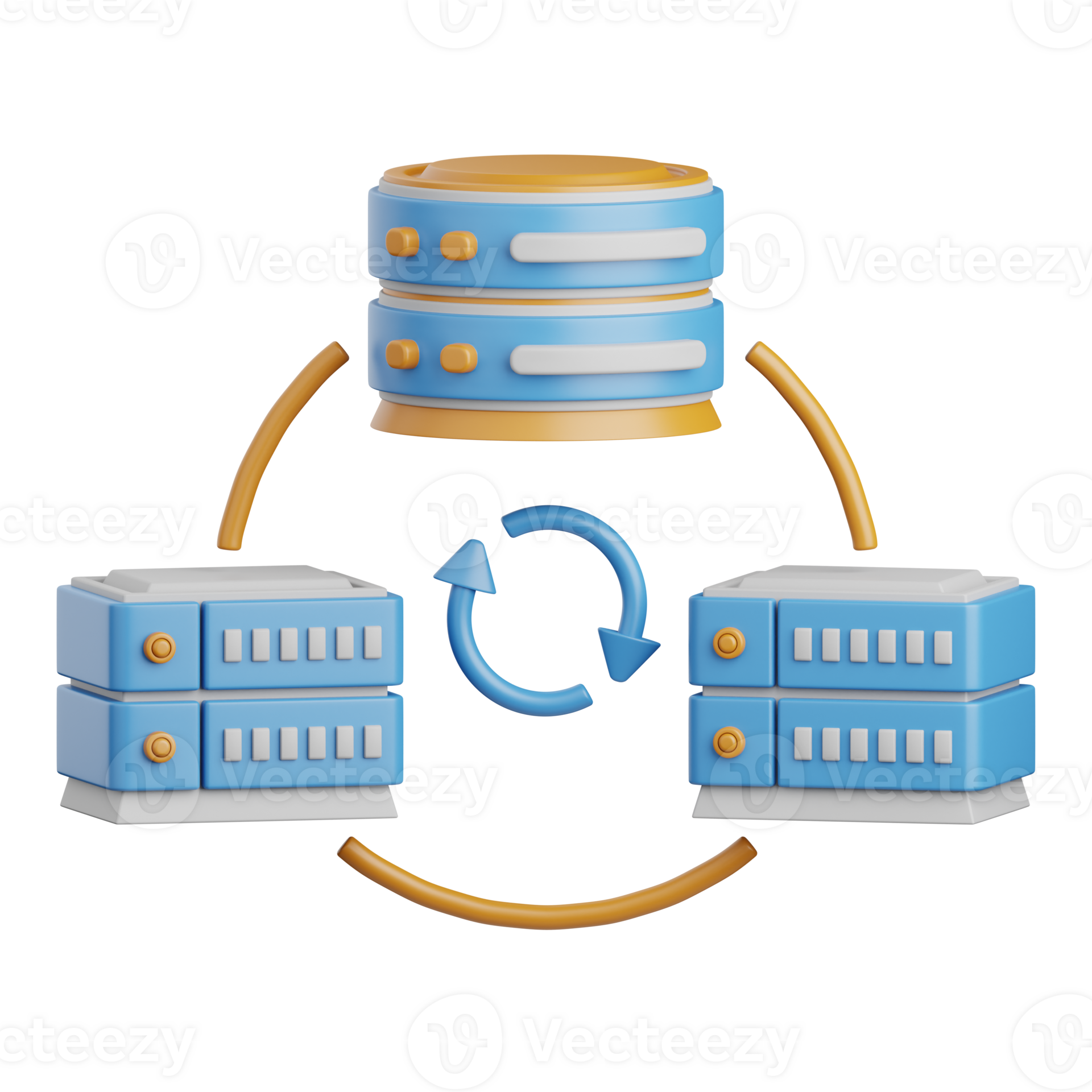 3d Rendering Network Server Isolated Useful For Cloud Network Computing Technology Database