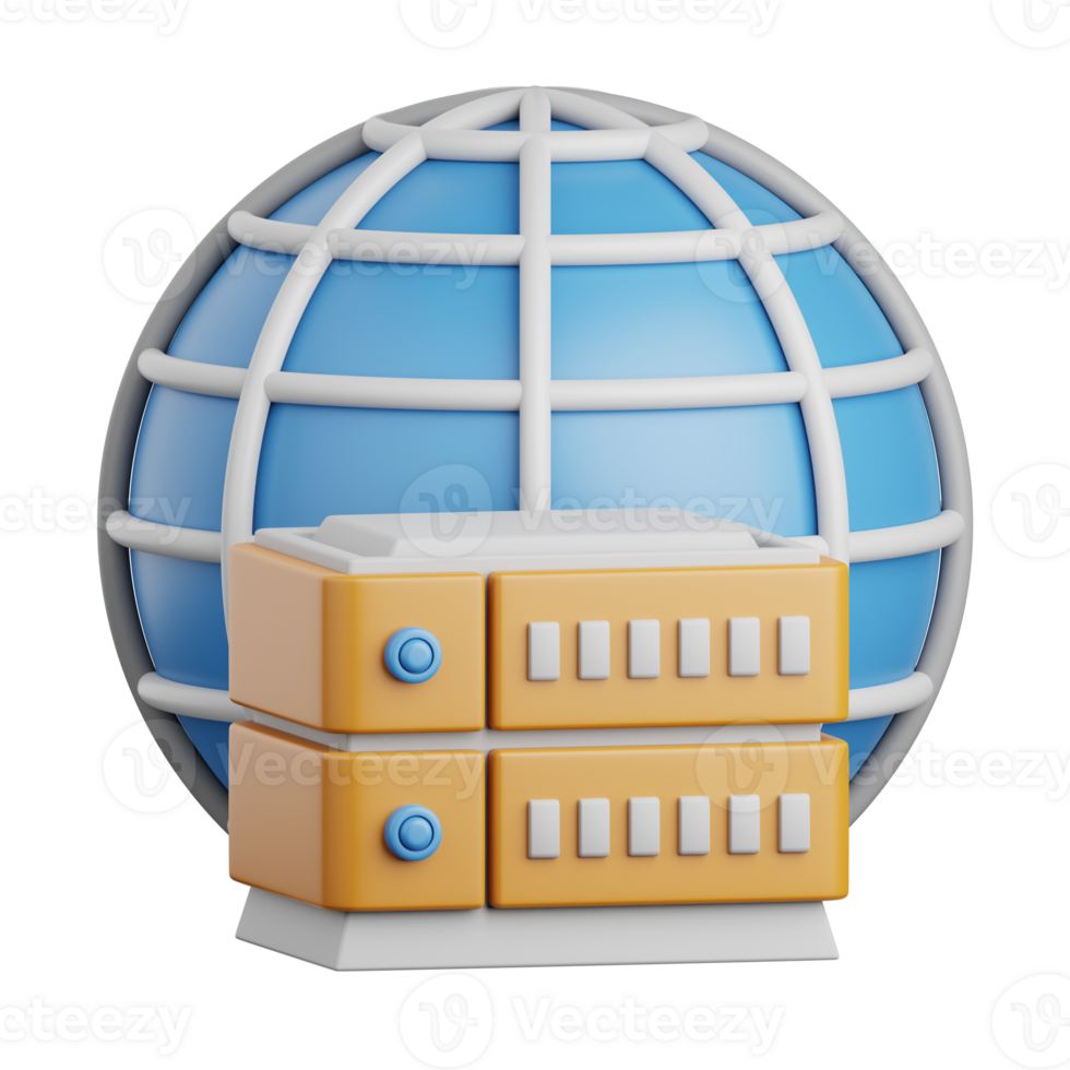 3d Rendering Server Isolated Useful For Cloud Network Computing Technology Database Server