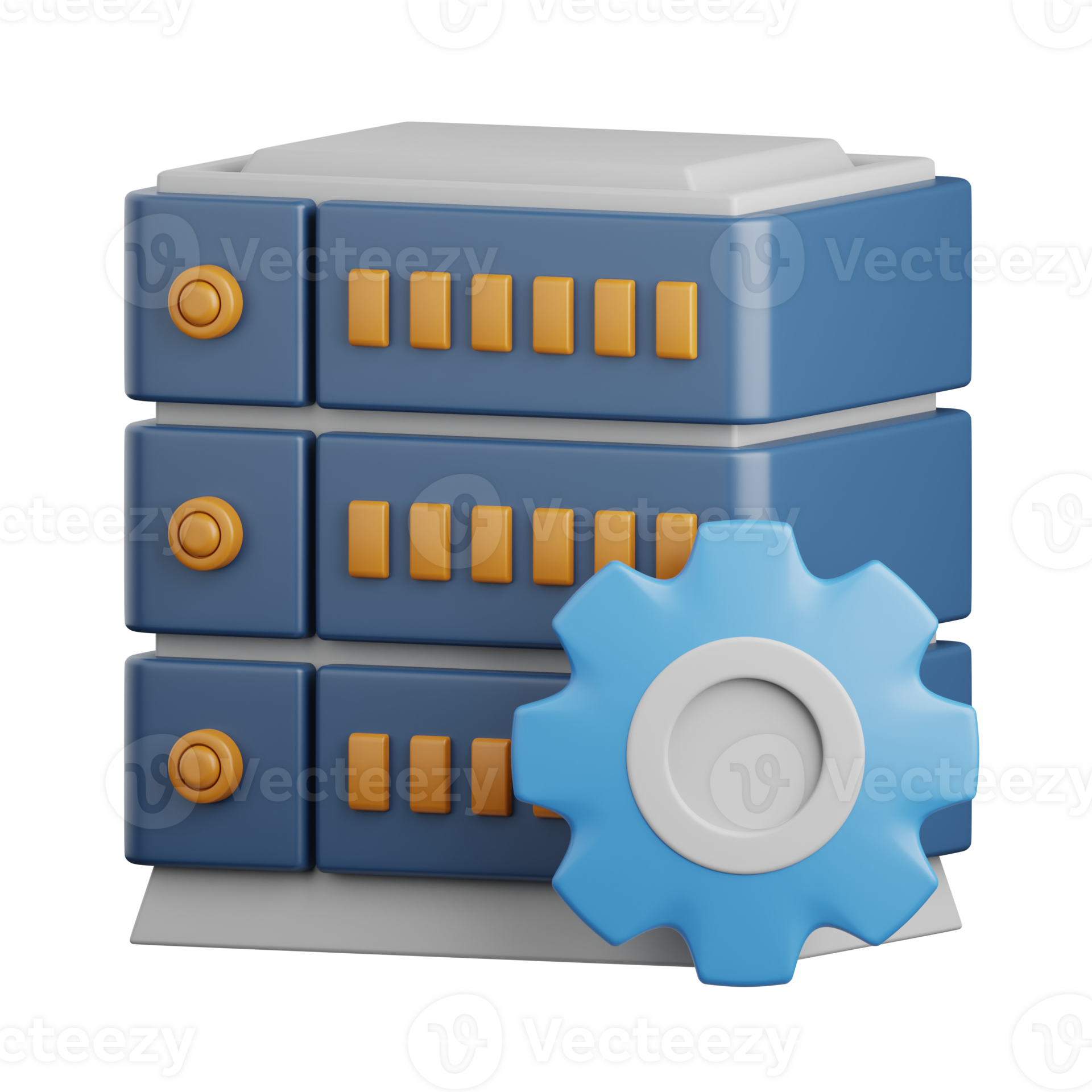 3d Rendering Data Integration Isolated Useful For Cloud Network Computing Technology