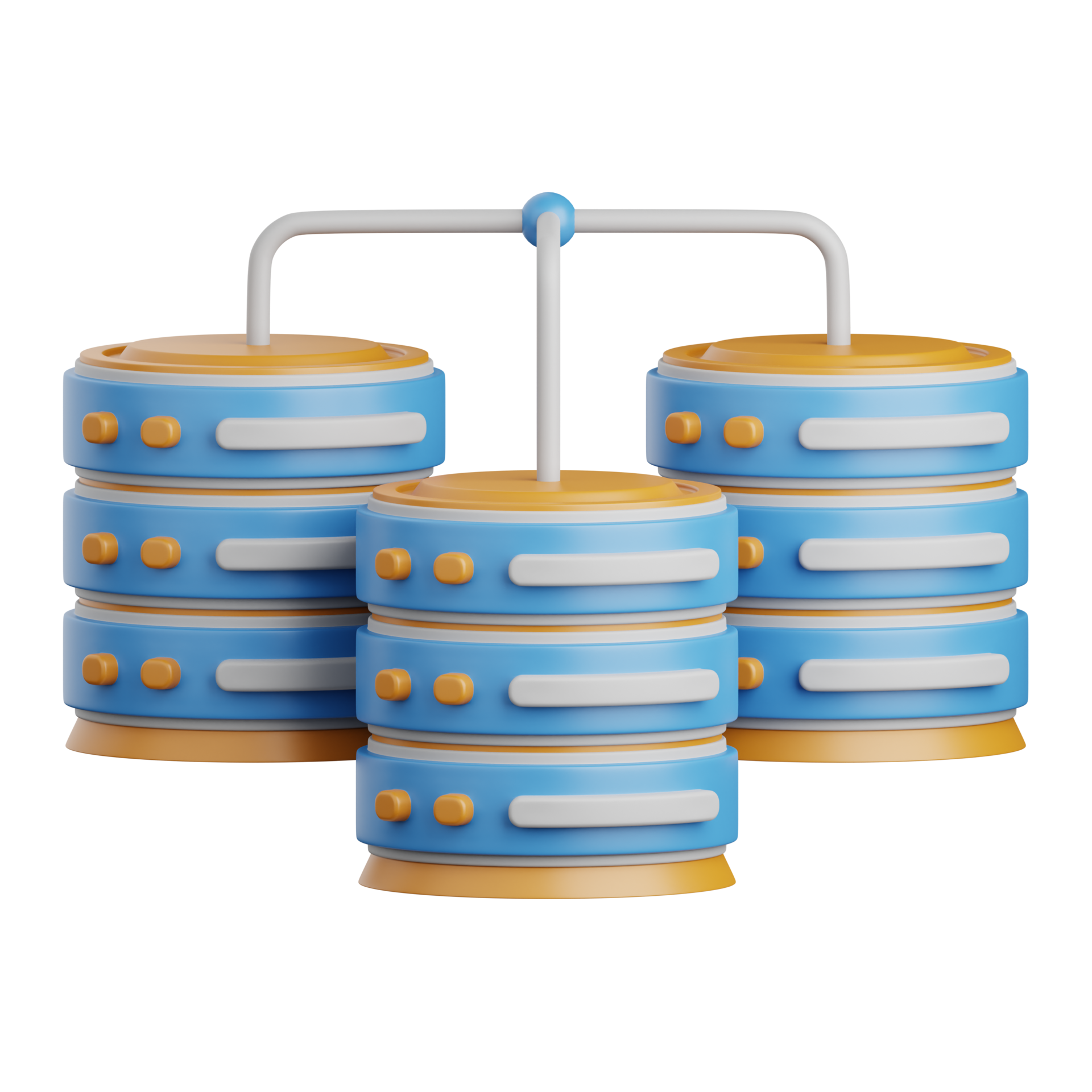 3d Rendering Database Storage Isolated Useful For Cloud Network