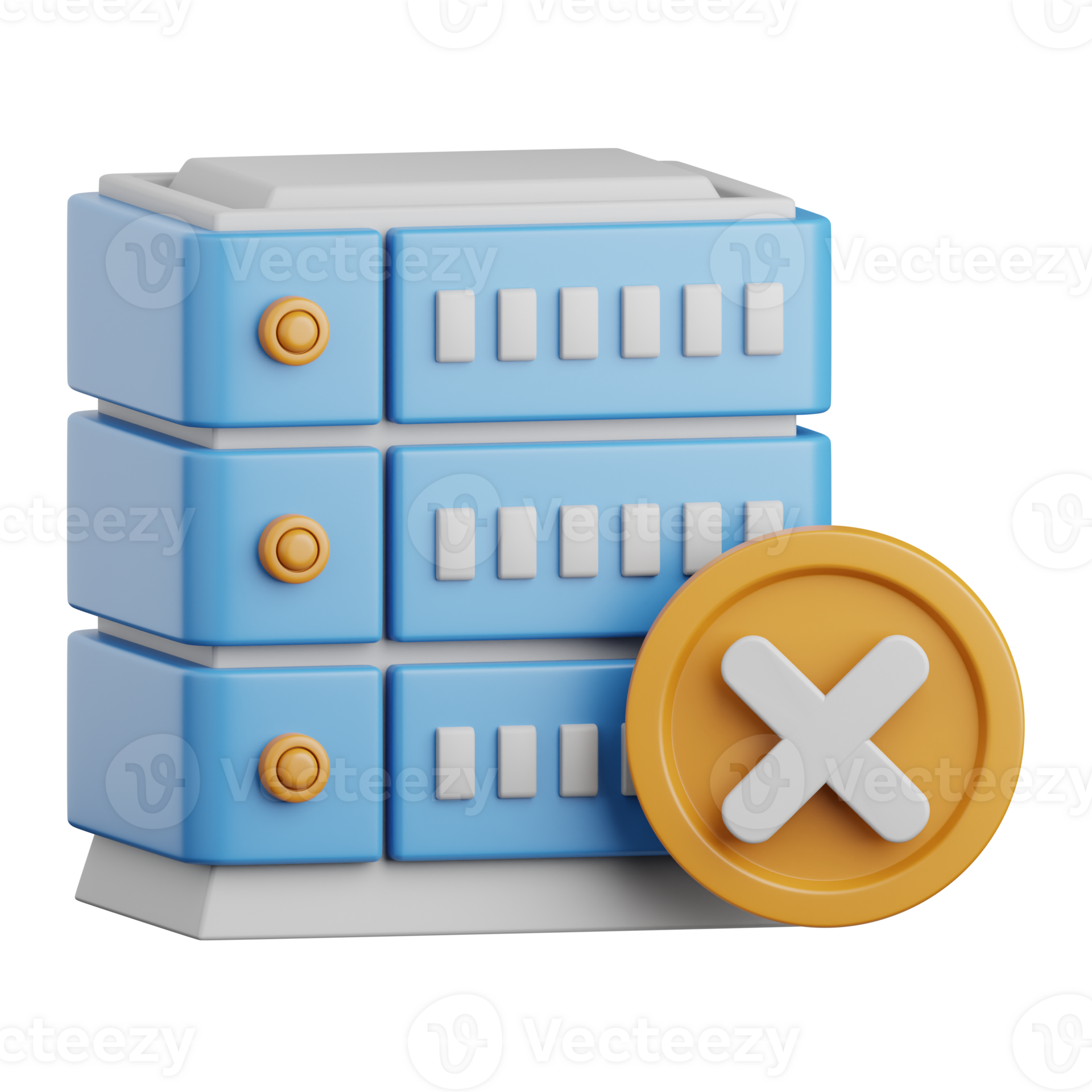 3d Rendering Server Disconnected Isolated Useful For Cloud Network Computing Technology