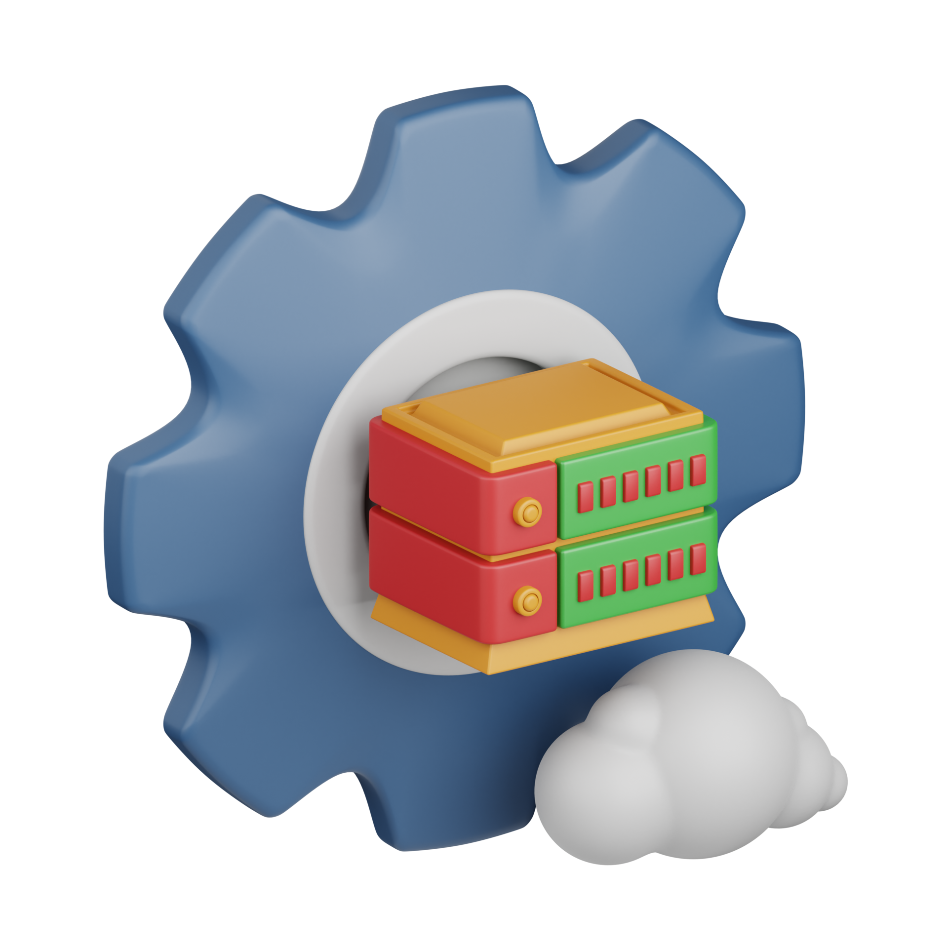 3d Rendering Database Isolated Useful For Business Analytics Web Money And Finance Design