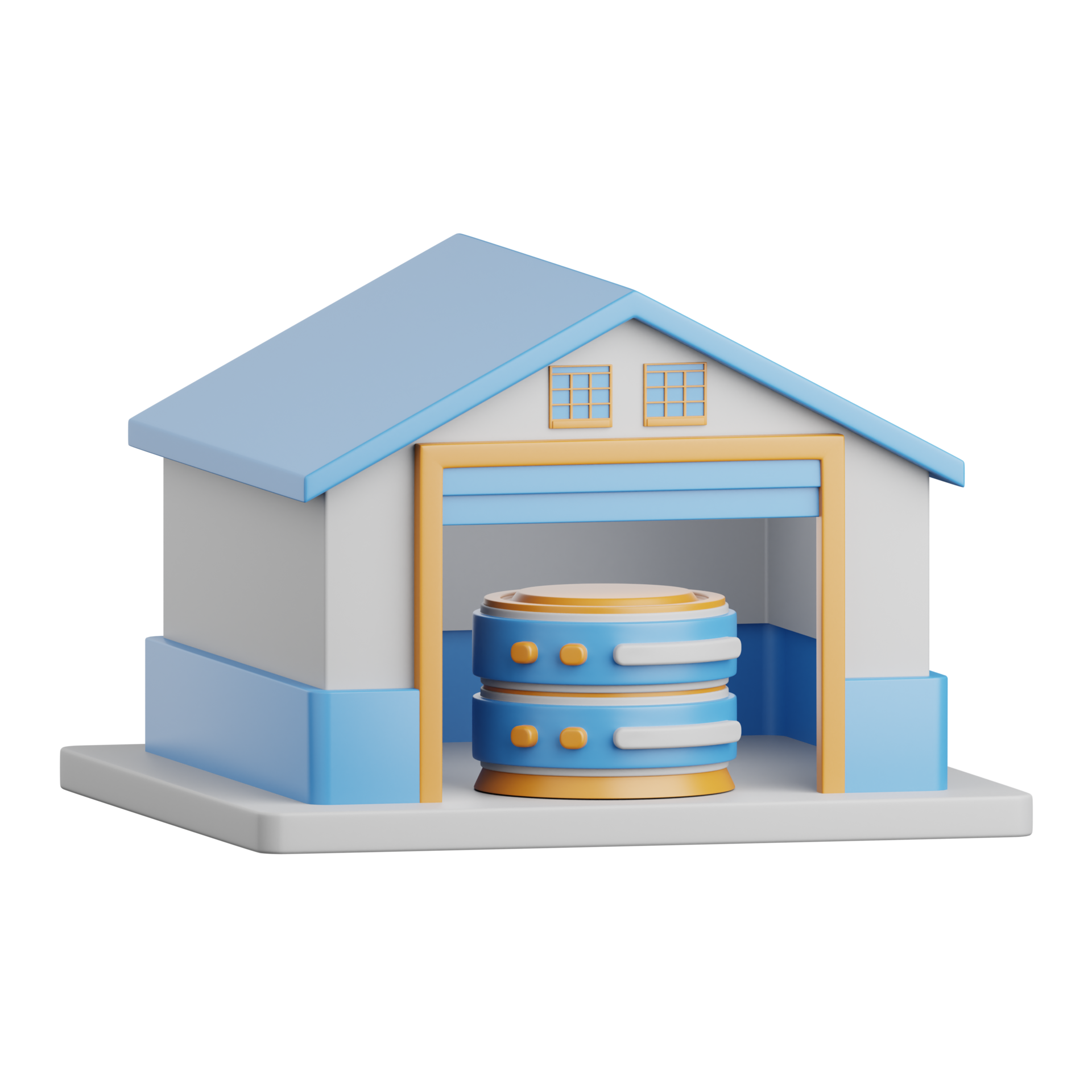 3d Rendering On Premise Isolated Useful For Cloud Network Computing Technology Database