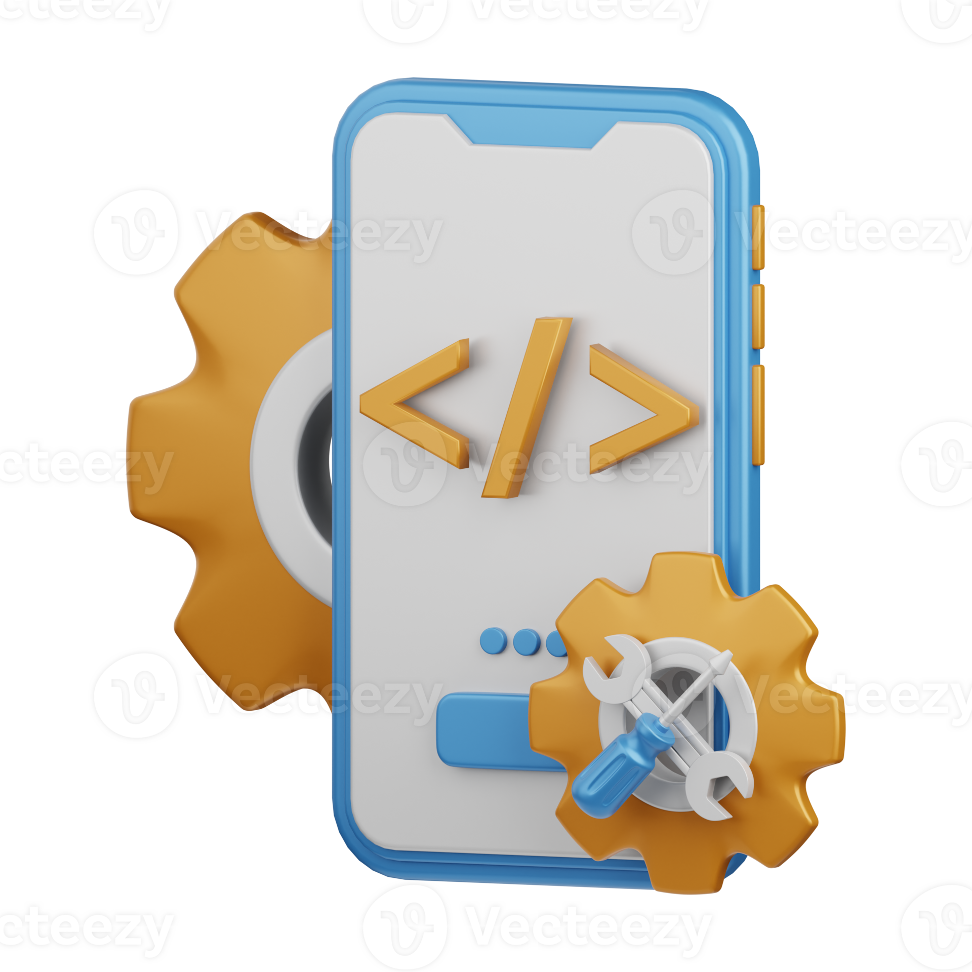 3d rendering app development isolated useful for technology, programming, development, coding ...