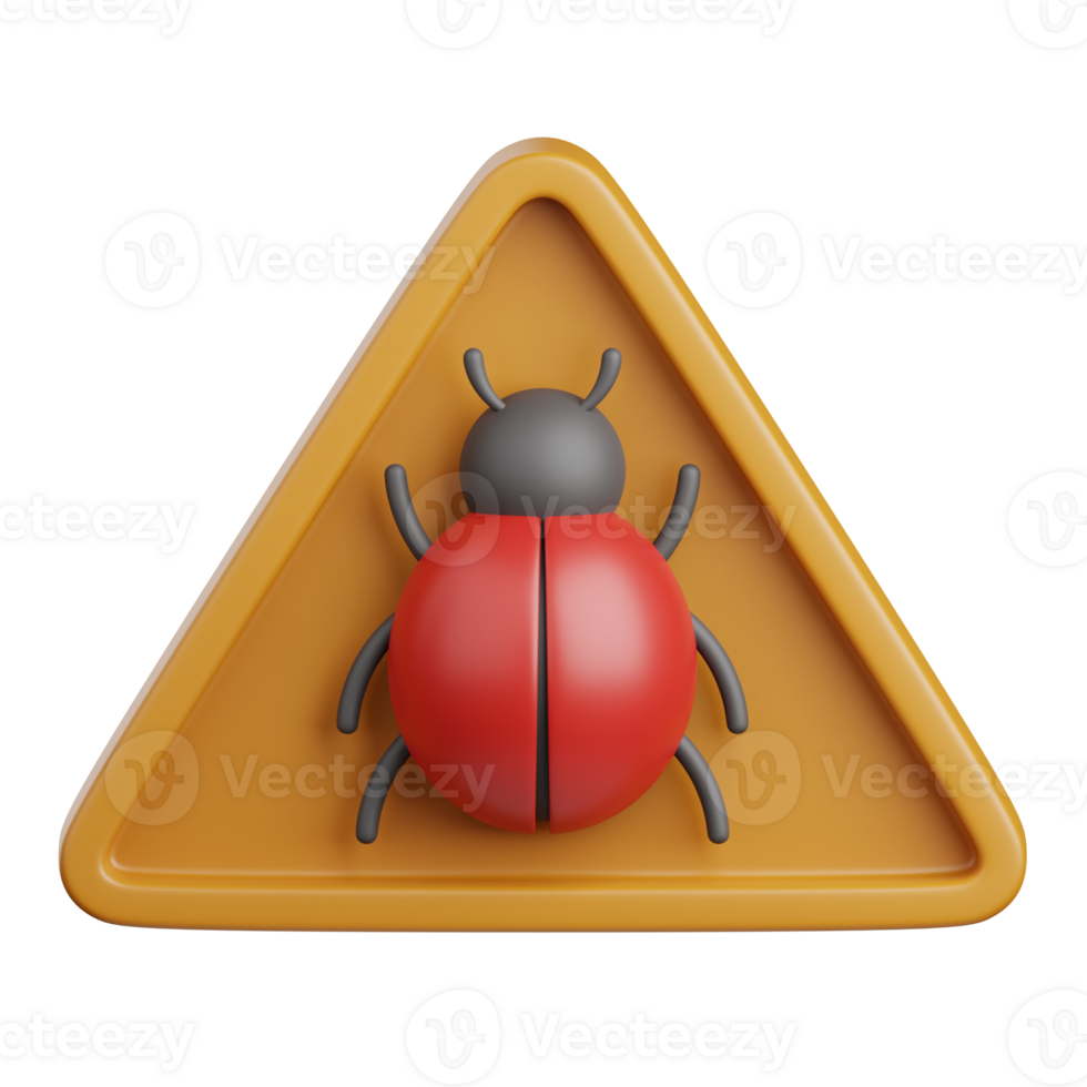 3d Rendering Bug Isolated Useful For Technology Programming Development Coding Software App