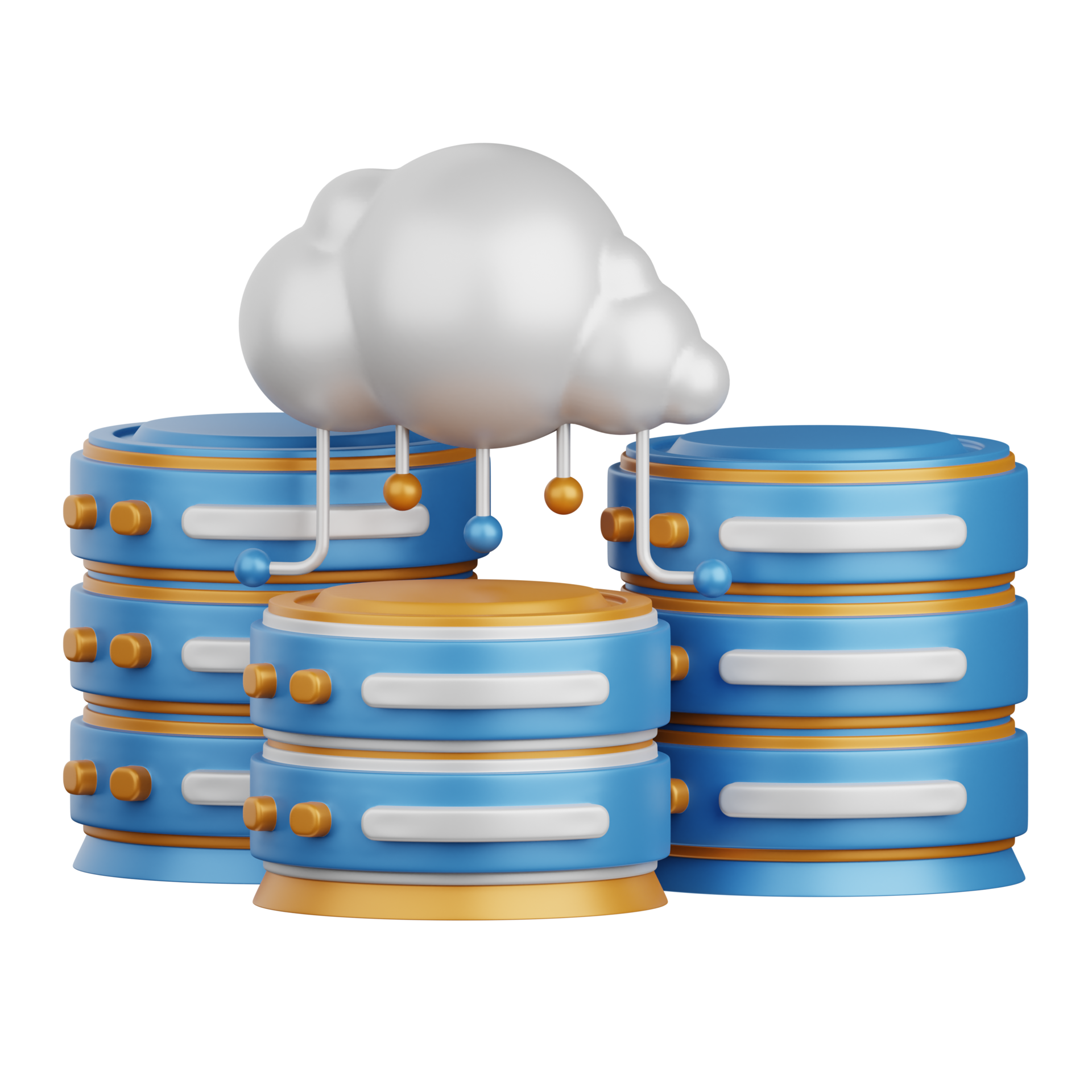 3d Rendering Cloud Computing Isolated Useful For Technology