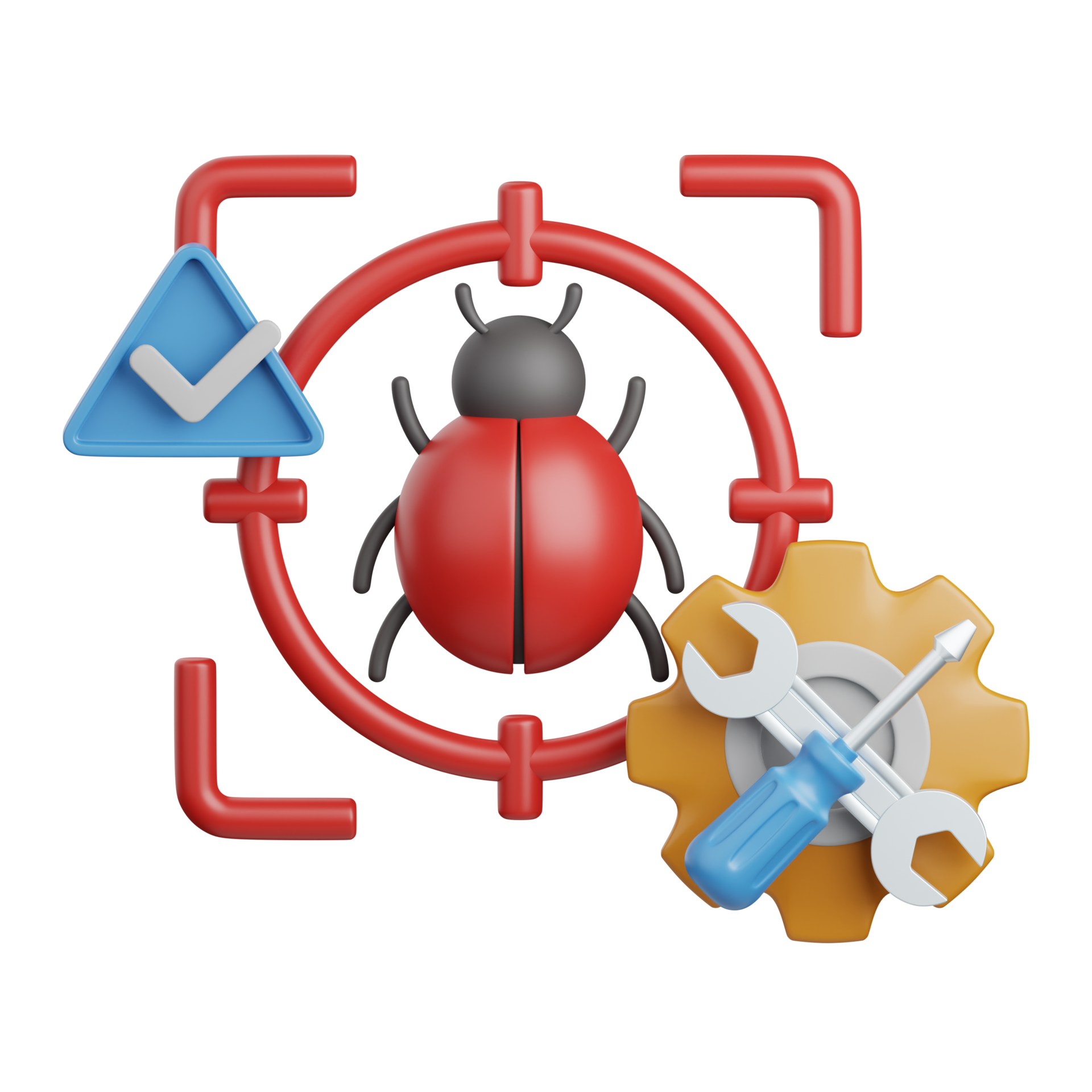 3d rendering bug fixing isolated useful for technology, programming ... 3d rendering bug fixing isolated useful for technology, programming ...