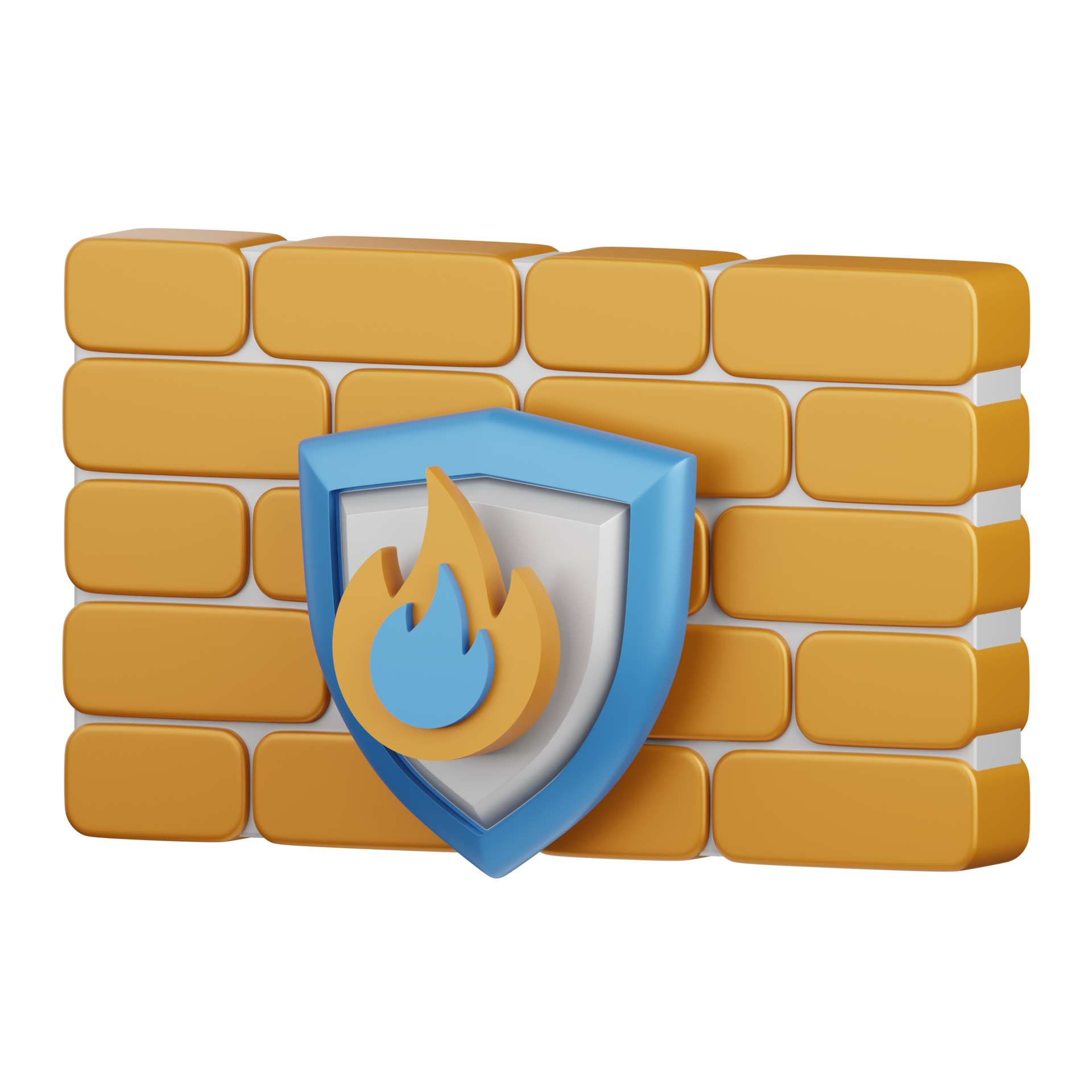 3d Rendering Firewall Security Isolated Useful For Technology Programming Development Coding