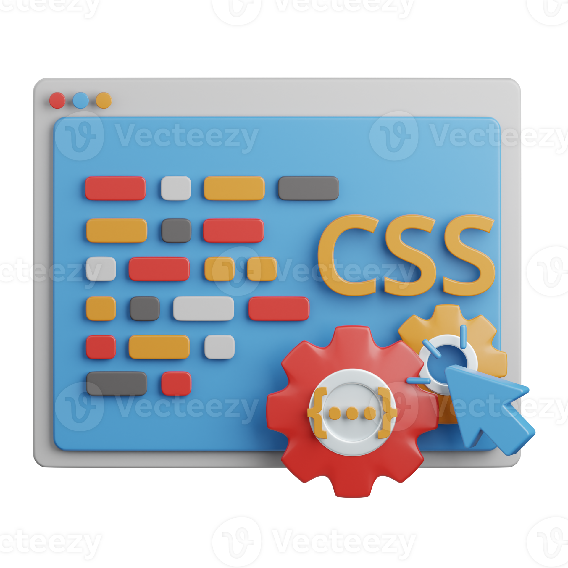 3d Rendering Css Coding Isolated Useful For Technology Programming Development Coding