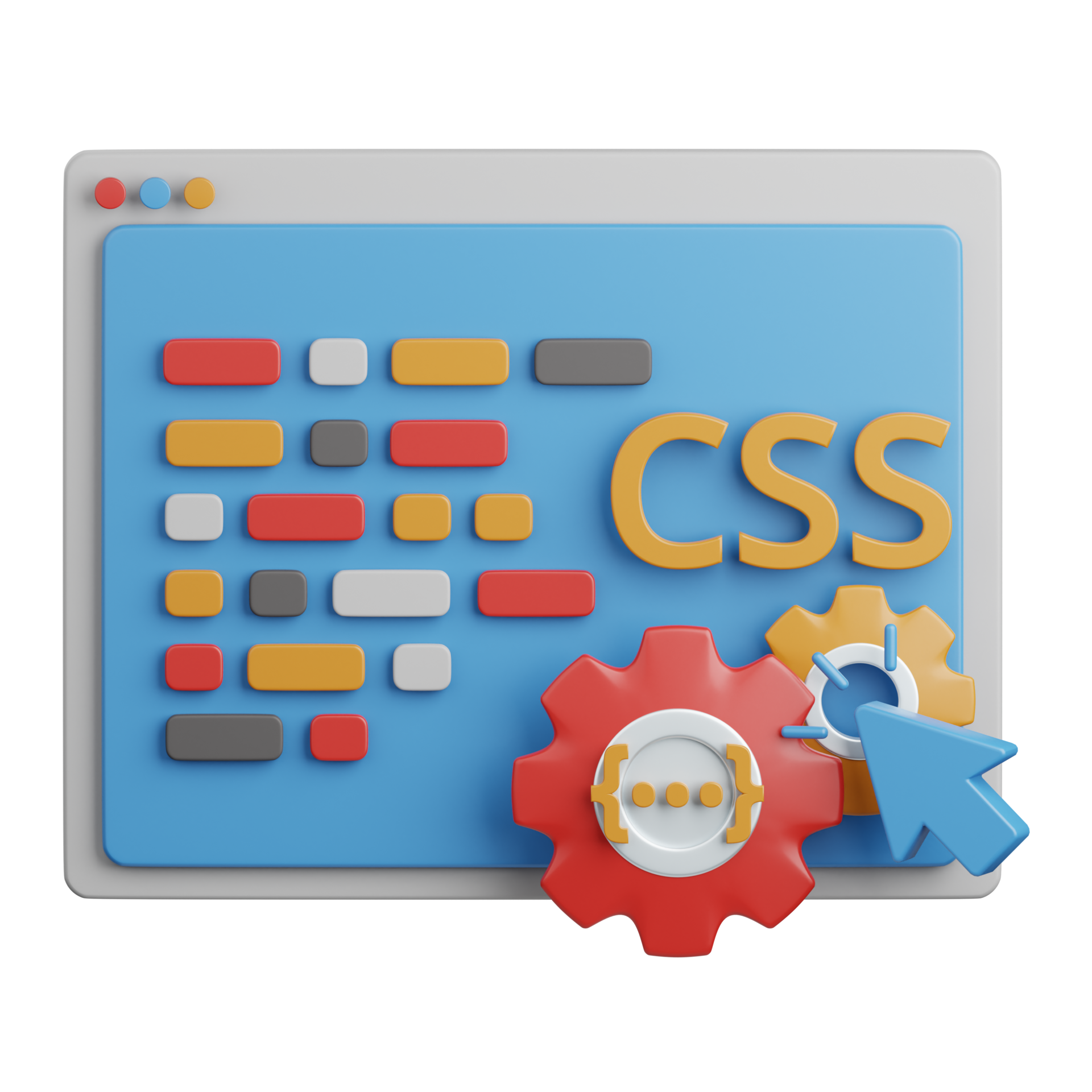 3d Rendering Css Coding Isolated Useful For Technology Programming Development Coding