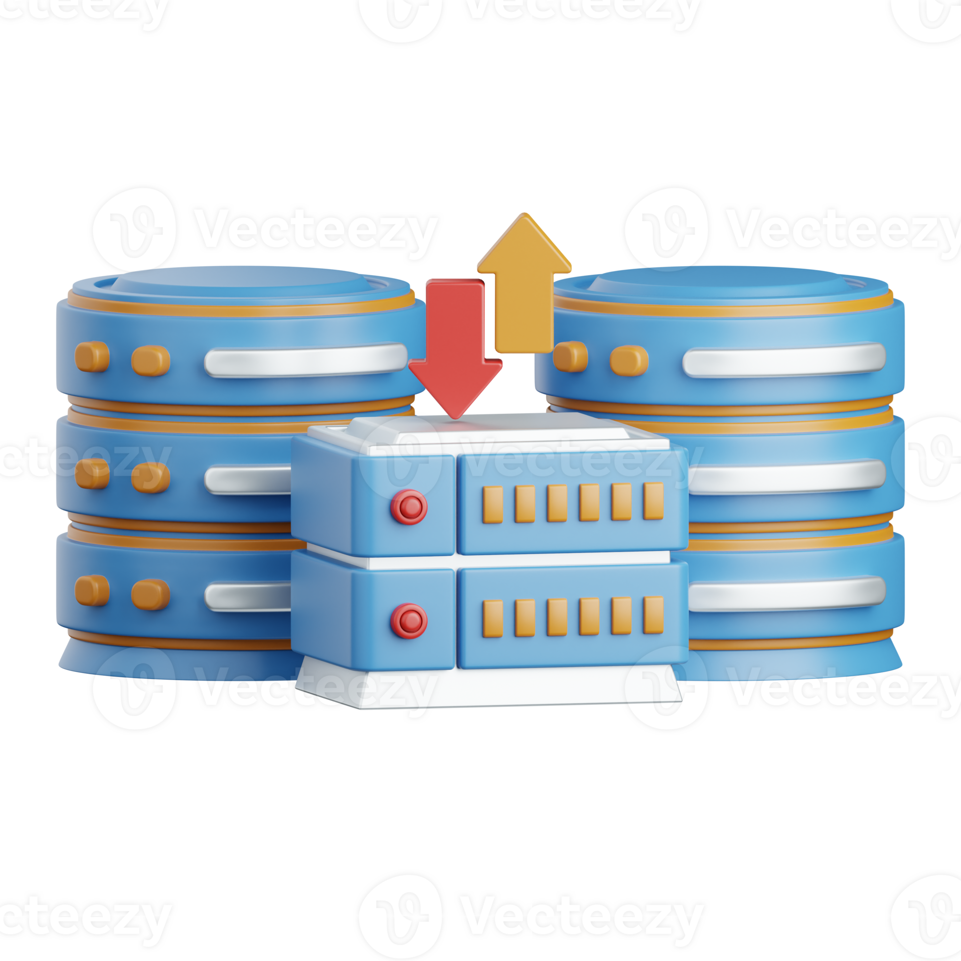3d rendering database isolated useful for technology, programming, development, coding, software ...