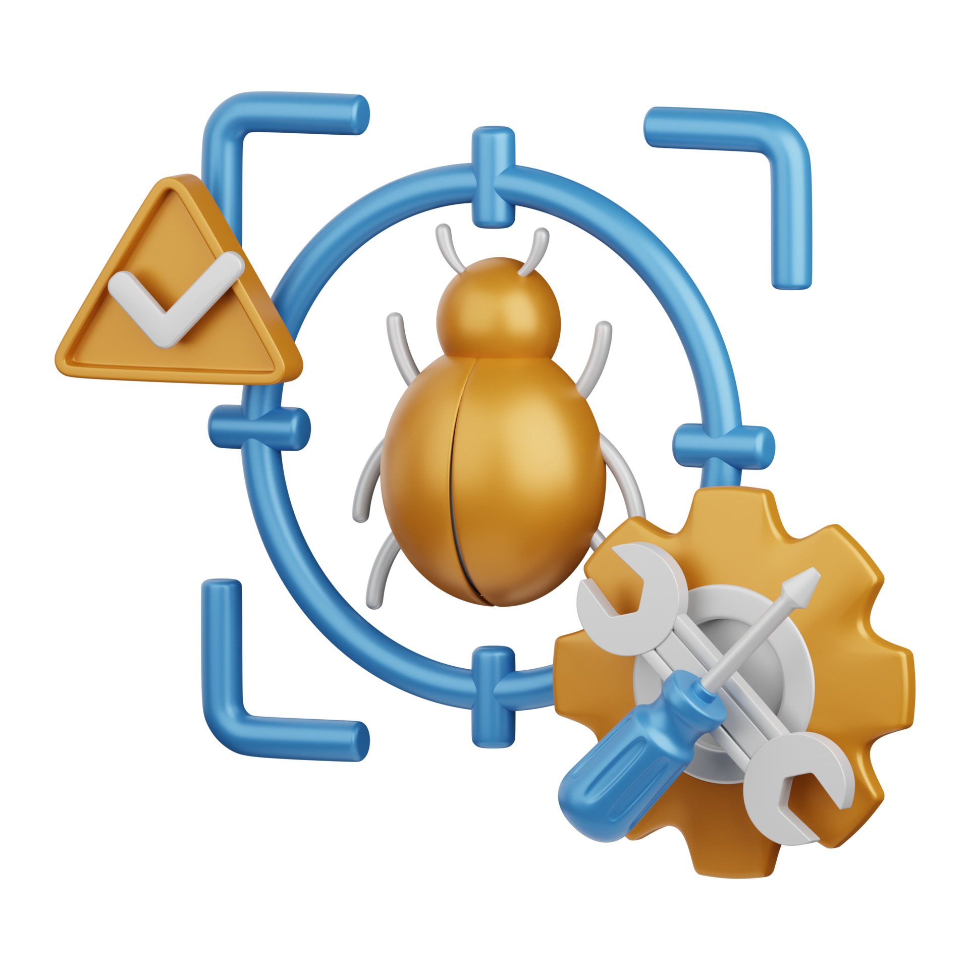 3d Rendering Bug Fixing Isolated Useful For Technology Programming Development Coding