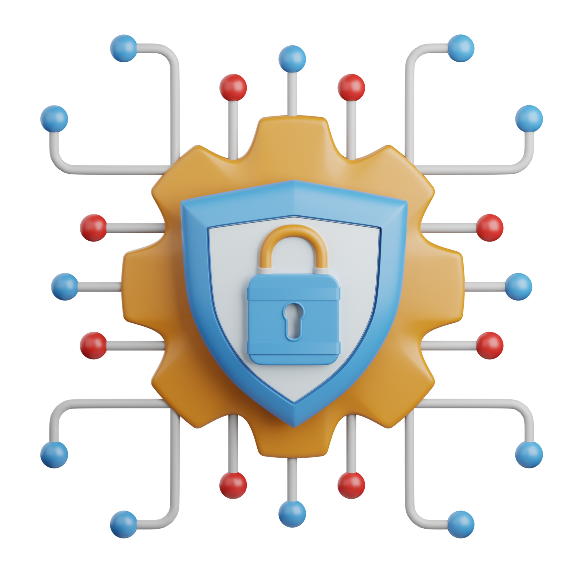 3d Rendering Cyber Security Isolated Useful For Technology Programming Development Coding