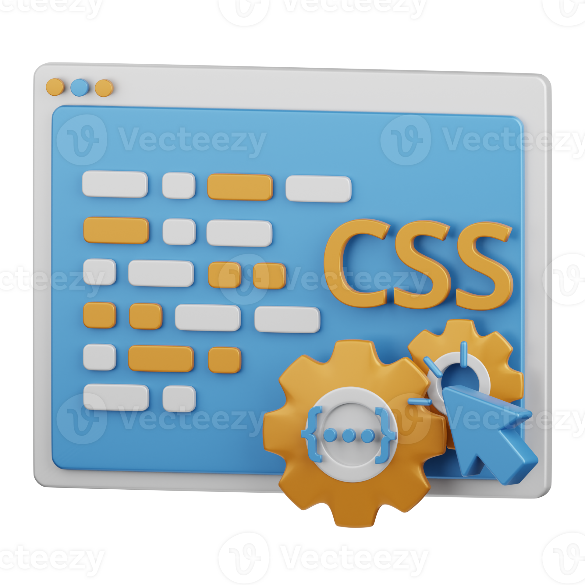 3d Rendering Css Coding Isolated Useful For Technology Programming Development Coding