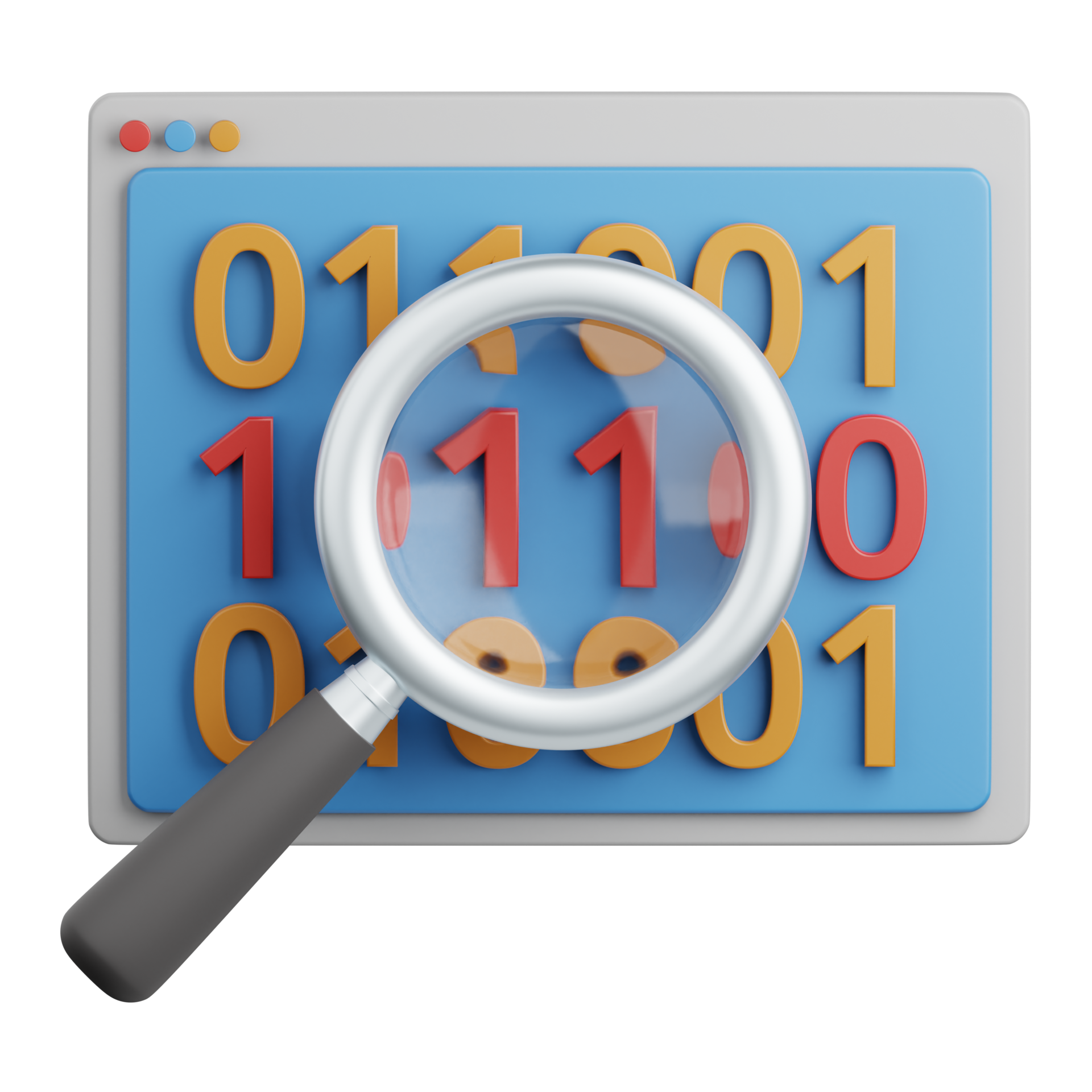 3d Rendering Binary Code Isolated Useful For Technology Programming Development Coding