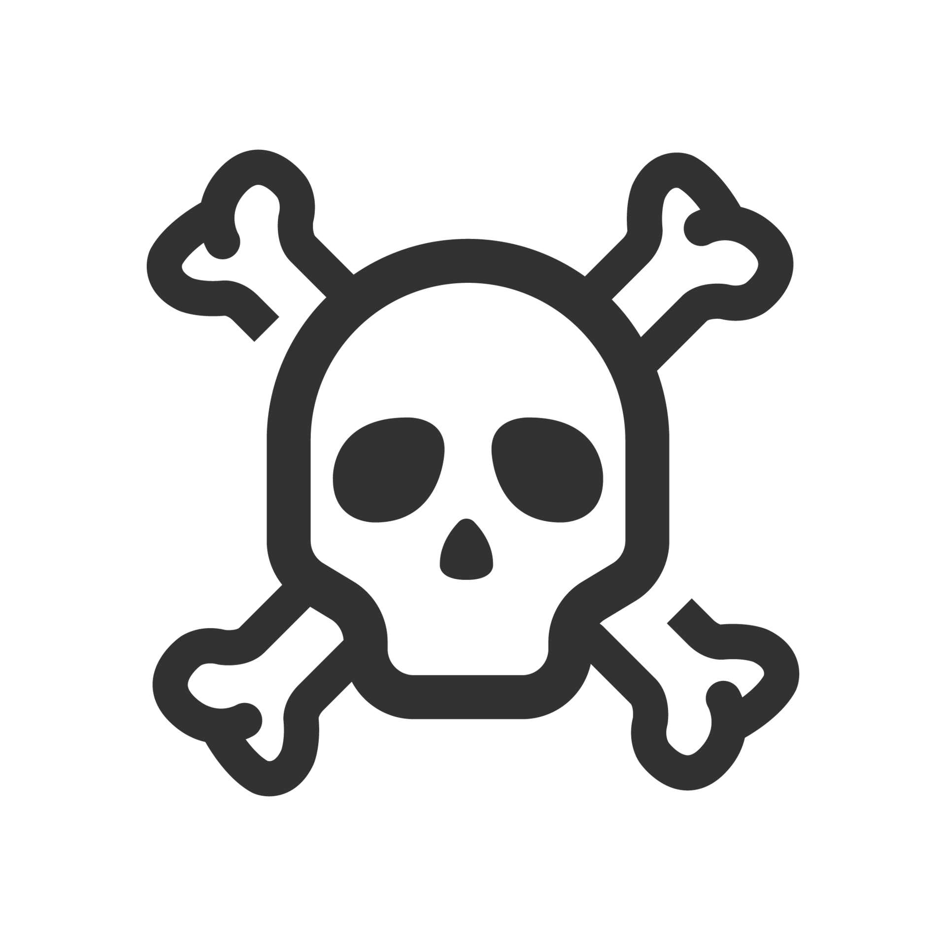 Skull and crossbones line icon 27120095 PNG Skull and crossbones line icon 27120095 PNG