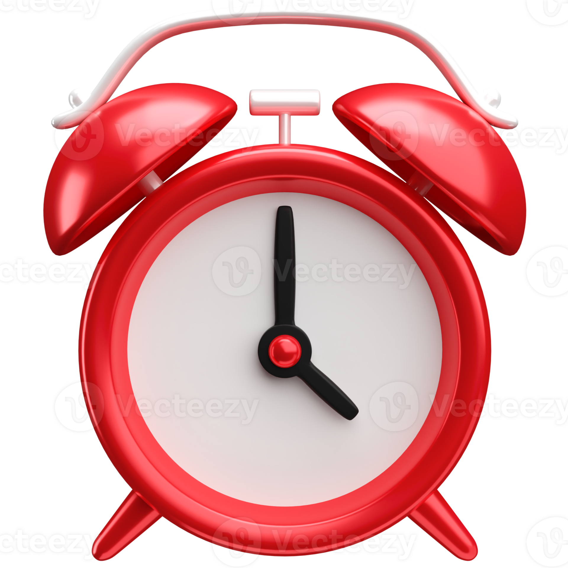 Red Alarm Clock icon 27120130 PNG
