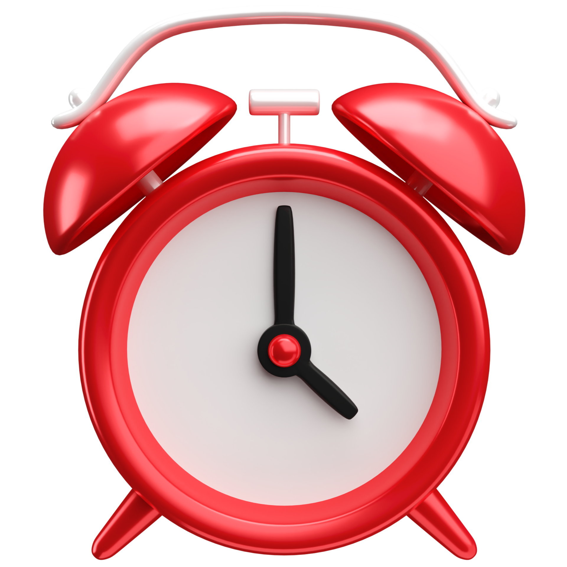 Red Alarm Clock Icon 27120130 Png
