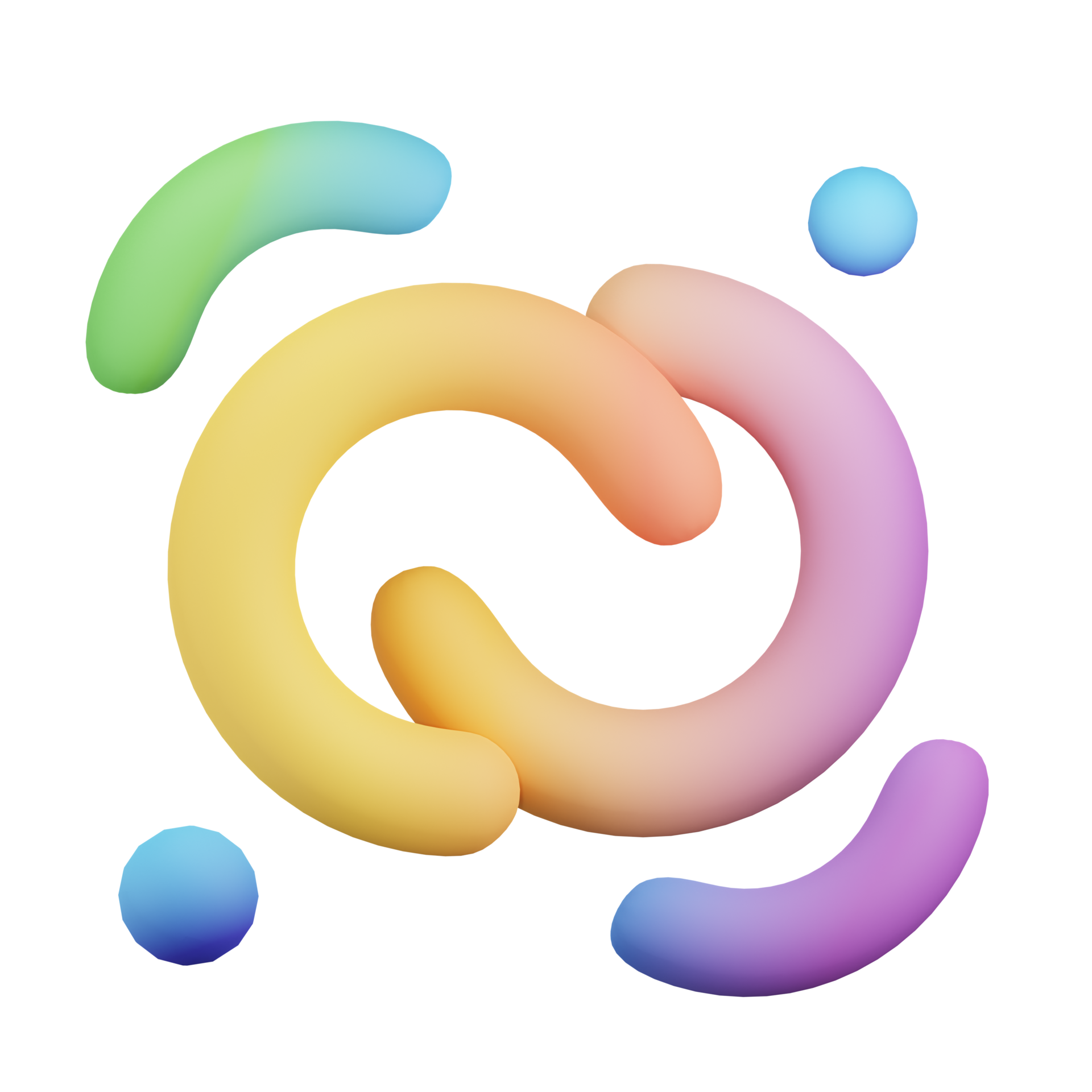 Abstract Shape Gradient 3 3d Illustration 27124986 Png