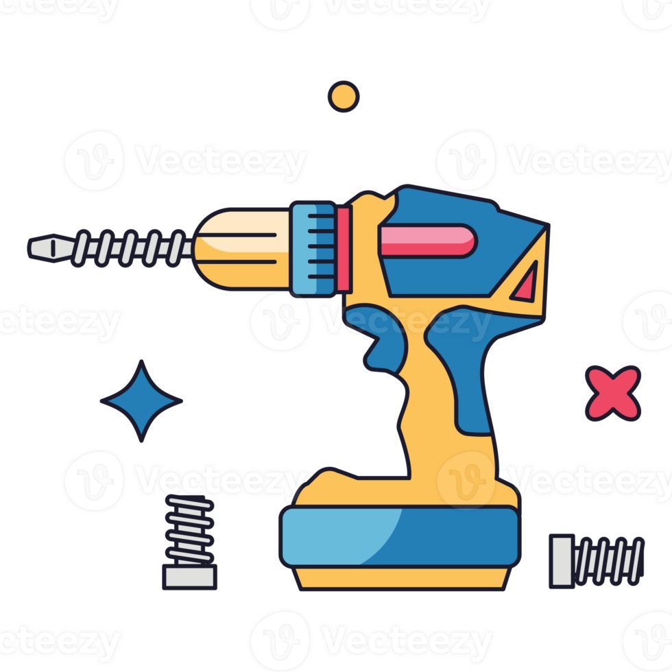 Drill Toolkit 2D Color Illustrations 27125260 PNG Drill Toolkit 2D Color Illustrations 27125260 PNG