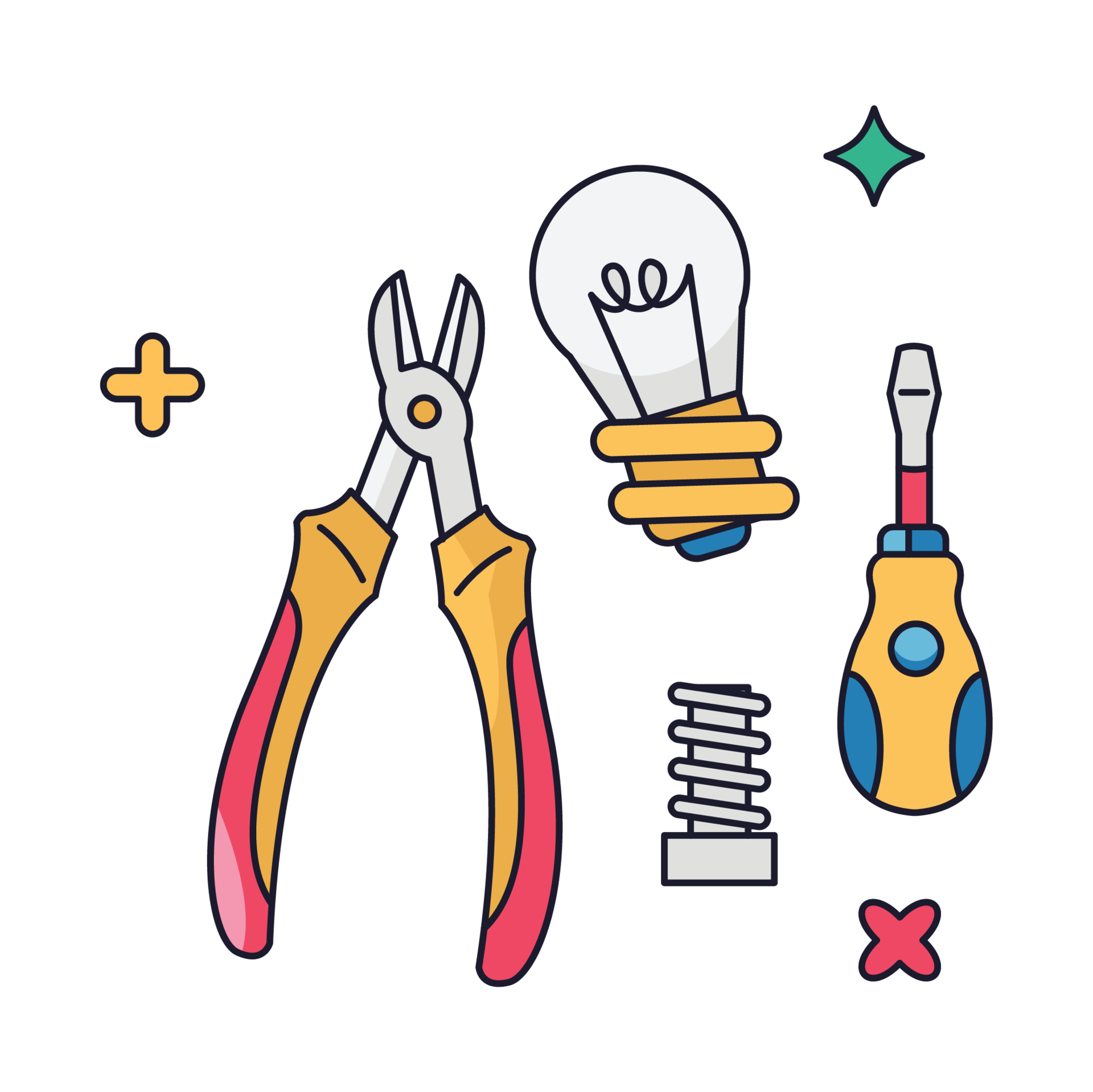 Lighting Equipment Toolkit 2D Color Illustrations 27125266 PNG Lighting Equipment Toolkit 2D Color Illustrations 27125266 PNG