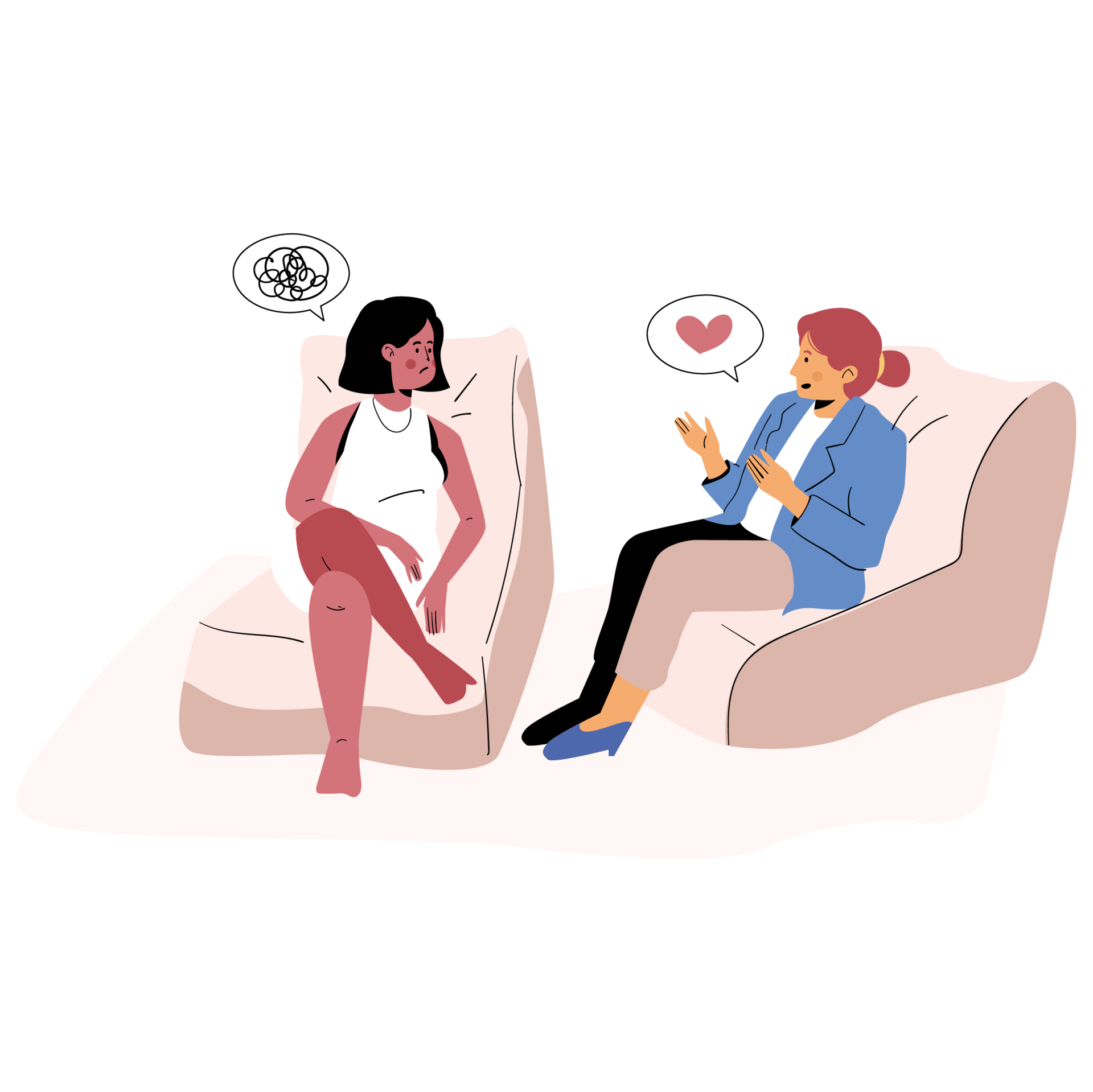 Mental Health Counselor 2D Color Illustrations 27125647 PNG mental-health-counselor-2d-color-illustrations-27125647-png