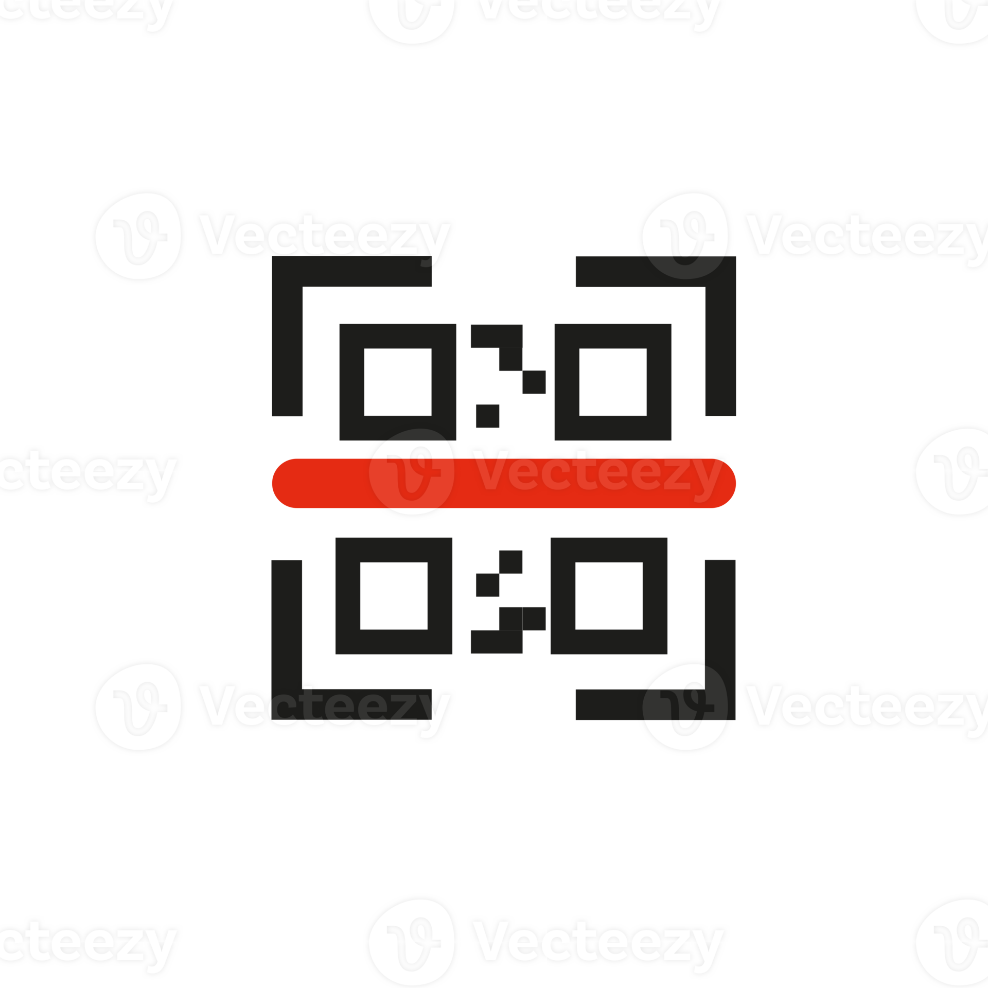 Black Qr Code Scan Minimal Badge Flat Simple Trend Modern Qrcode Ui