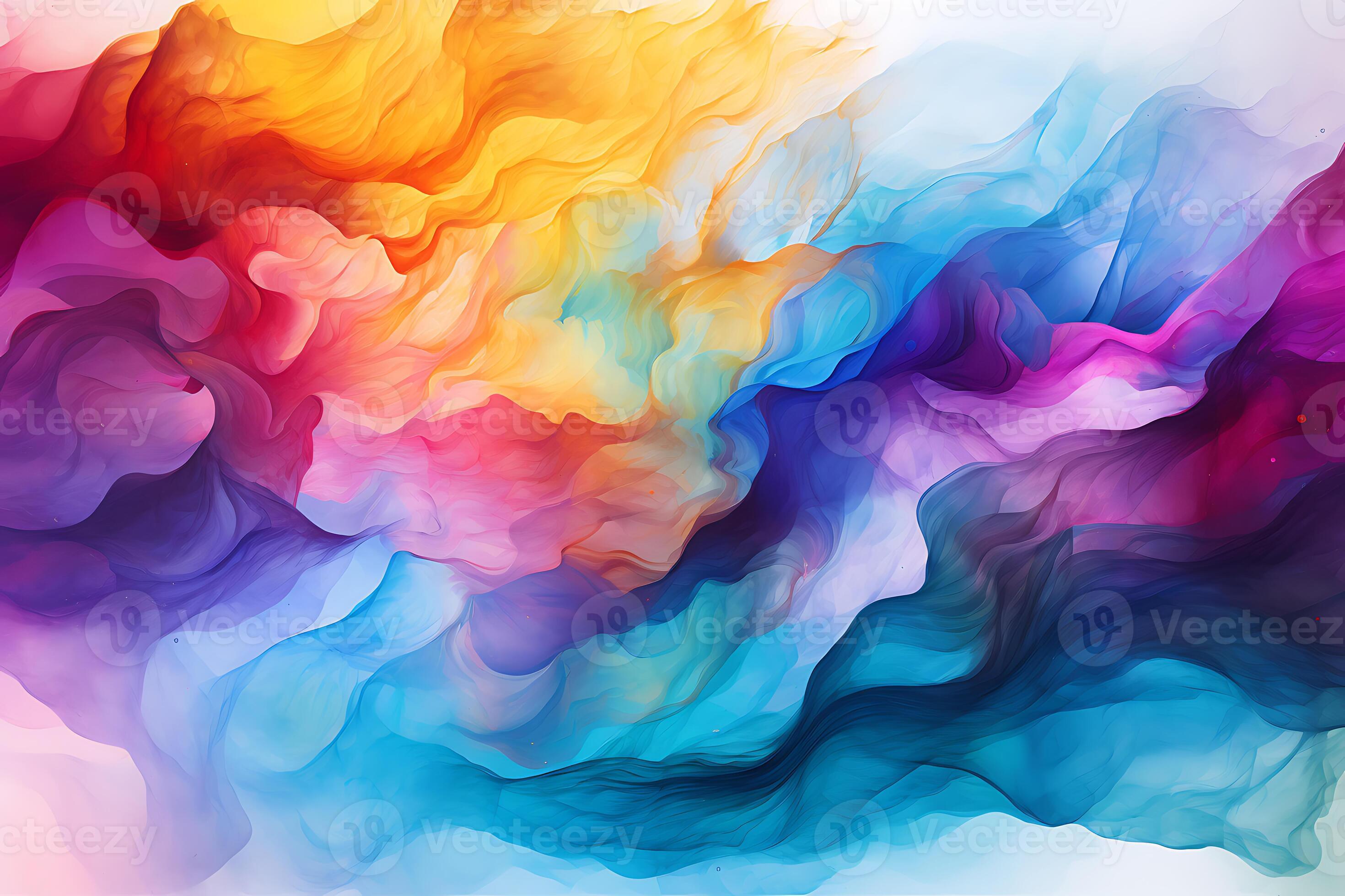 abstract watercolor swirls in vibrant hues Generative AI 27126563 Stock ... abstract watercolor swirls in vibrant hues Generative AI 27126563 Stock ...