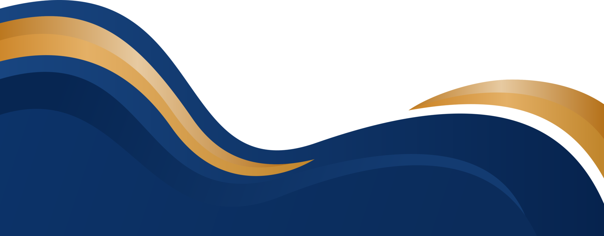 Blue And Gold Gradient Abstract Border For Business Or Certificate