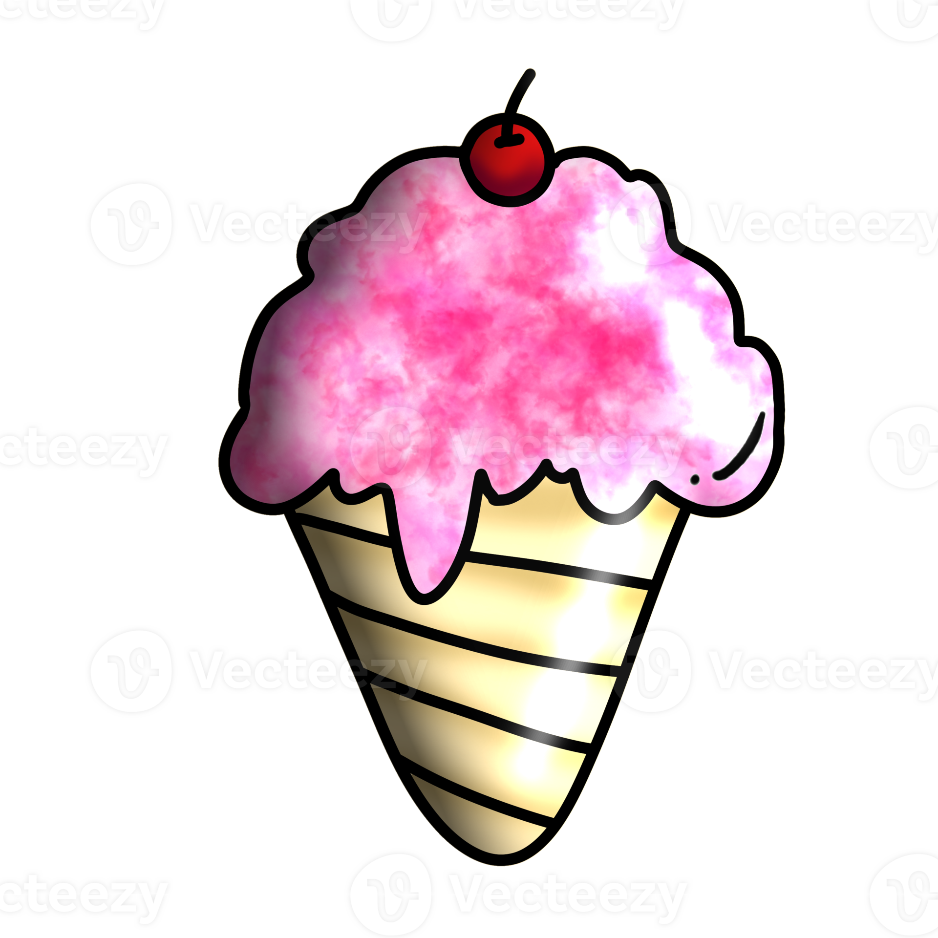 Ice Cream Pink 27128752 Png