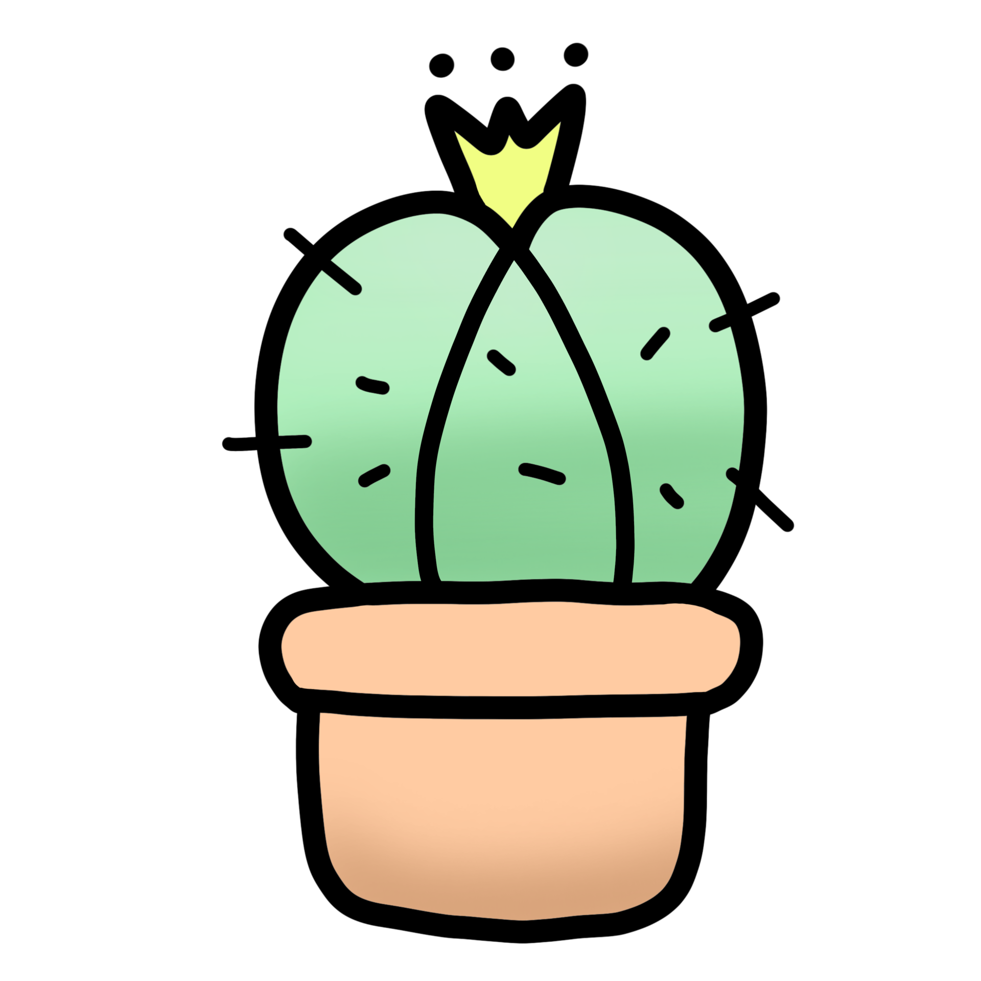 Cute green cactus 27128829 PNG Cute green cactus 27128829 PNG