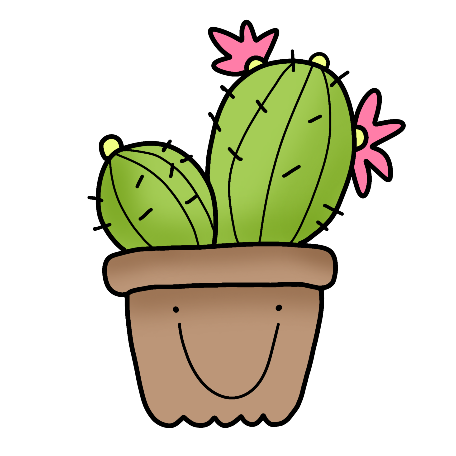 Cute green cactus 27128833 PNG Cute green cactus 27128833 PNG