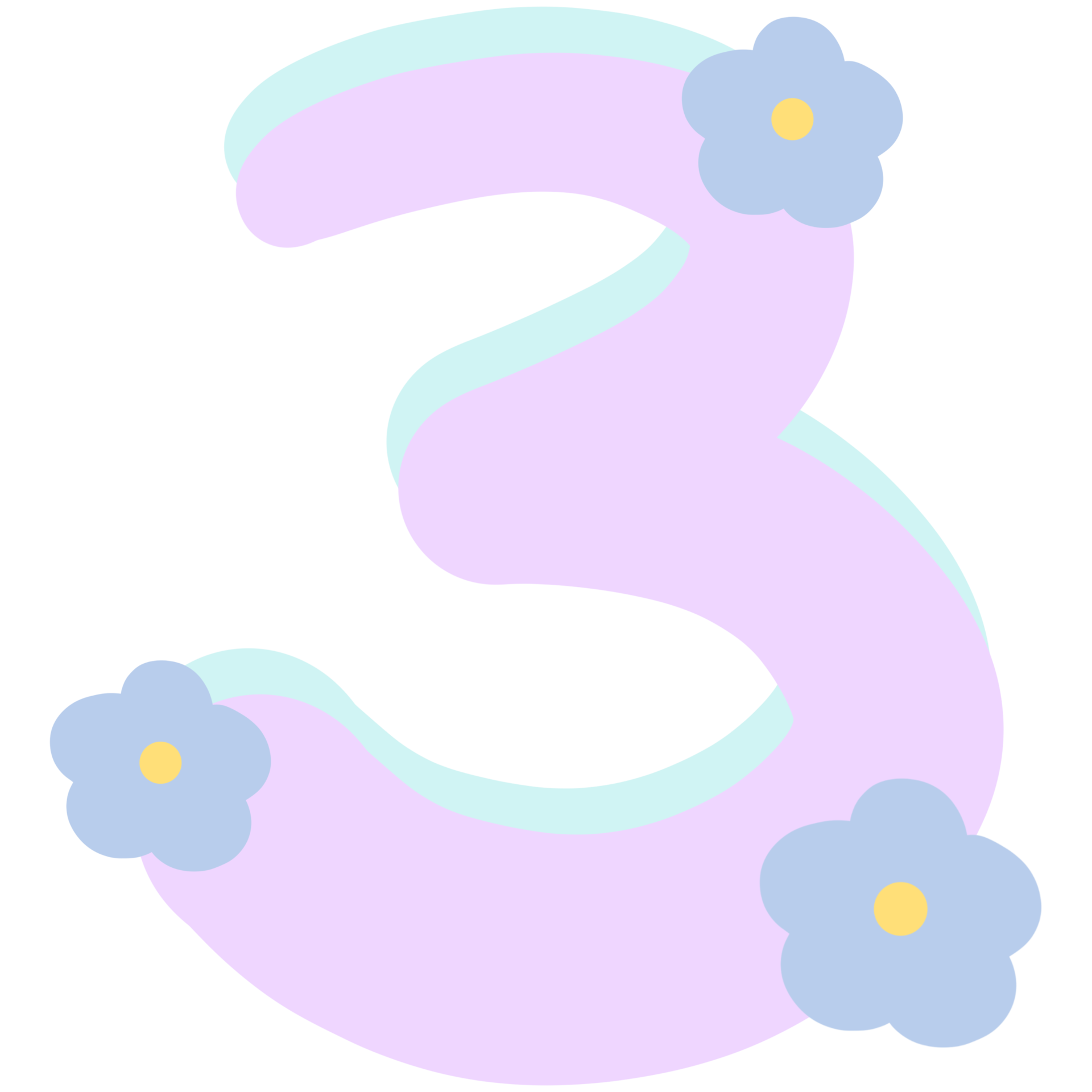 Purple Number 3 With Flowers Isolated On Transparent Background purple-number-3-with-flowers-isolated-on-transparent-background