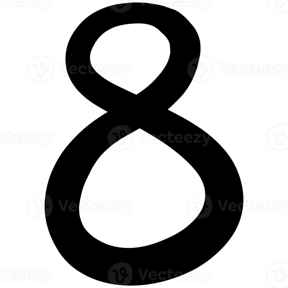 Black number 8 isolated on transparent background 27129807 PNG Black number 8 isolated on transparent background 27129807 PNG