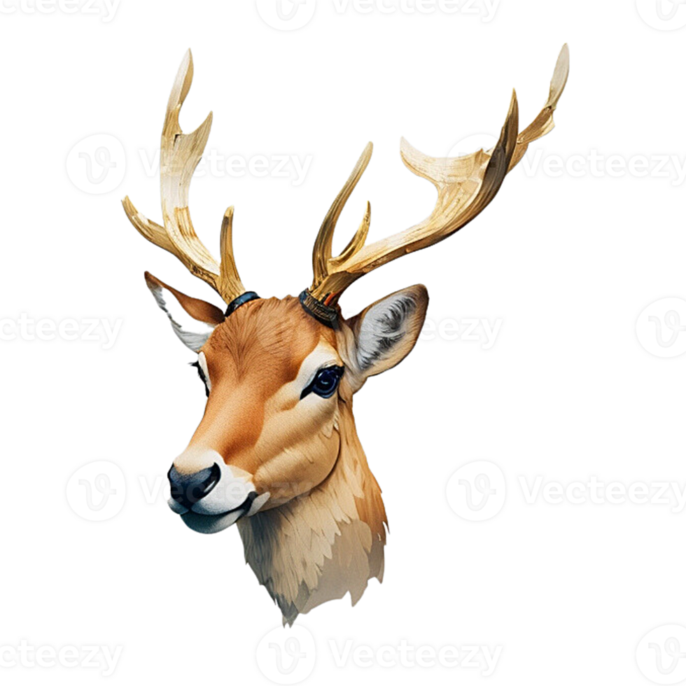 Reindeer head watercolor 27131909 PNG