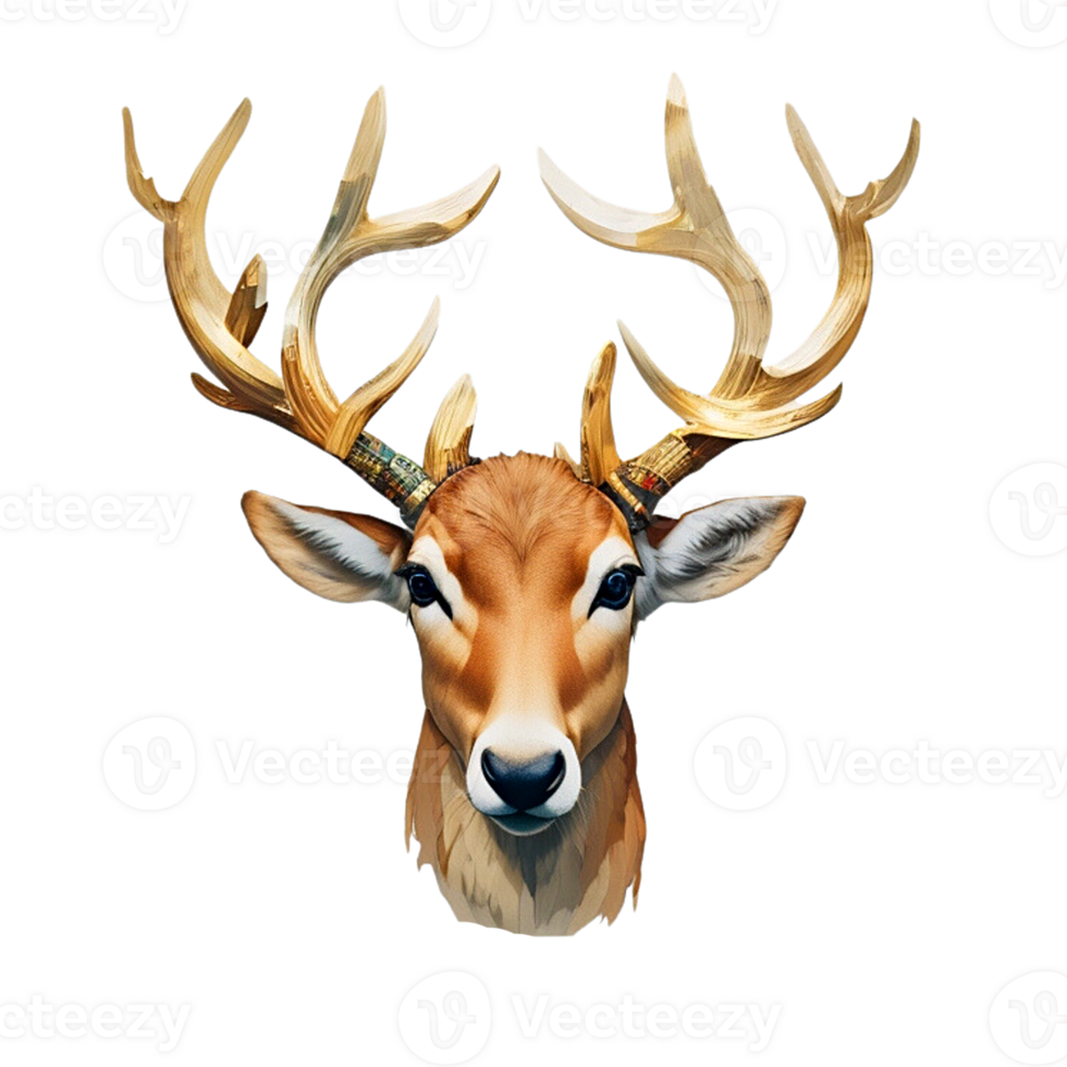 Reindeer head watercolor 27131920 PNG