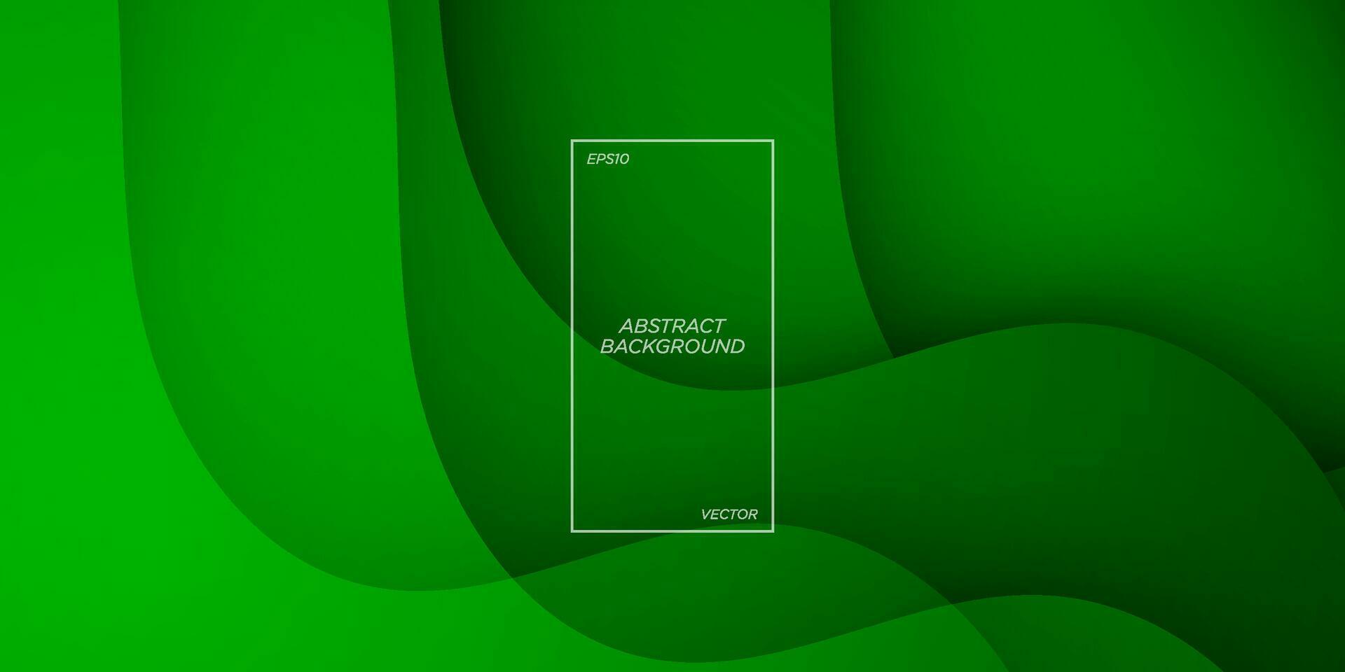 Modern Premium Colorful Wave Abstract Background With Gradient Dark Green Soft Color On