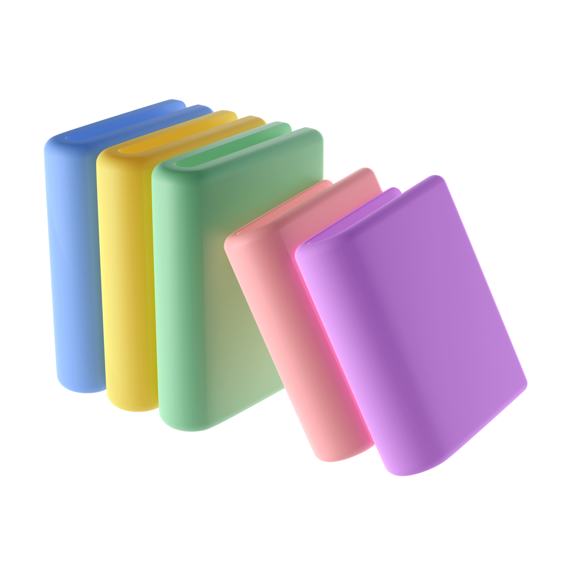 3d Stack Of Closed Book Icon Isolated With Clipping Path Render Educational Or Business