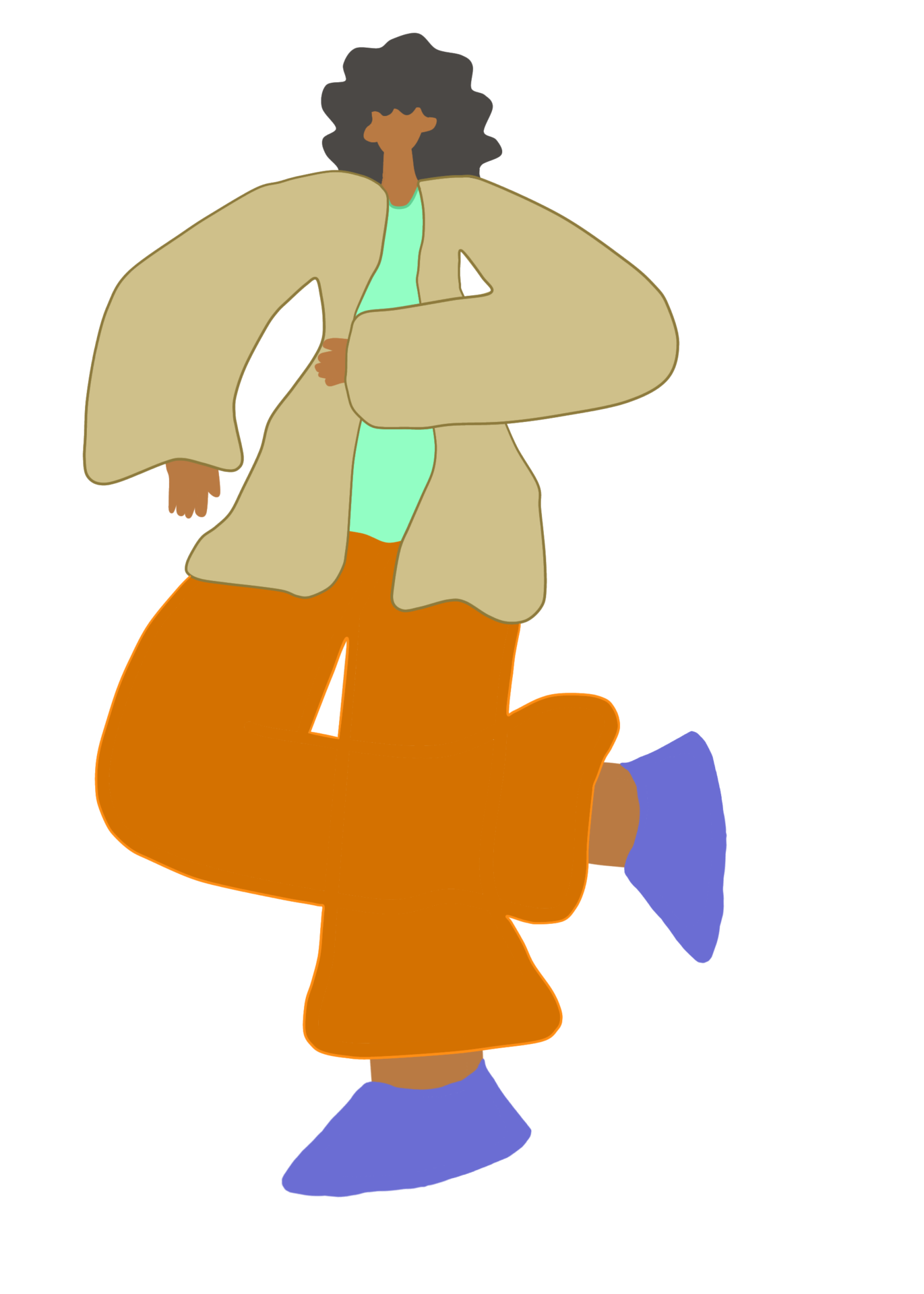 Flat Girl Simple 27134534 Png