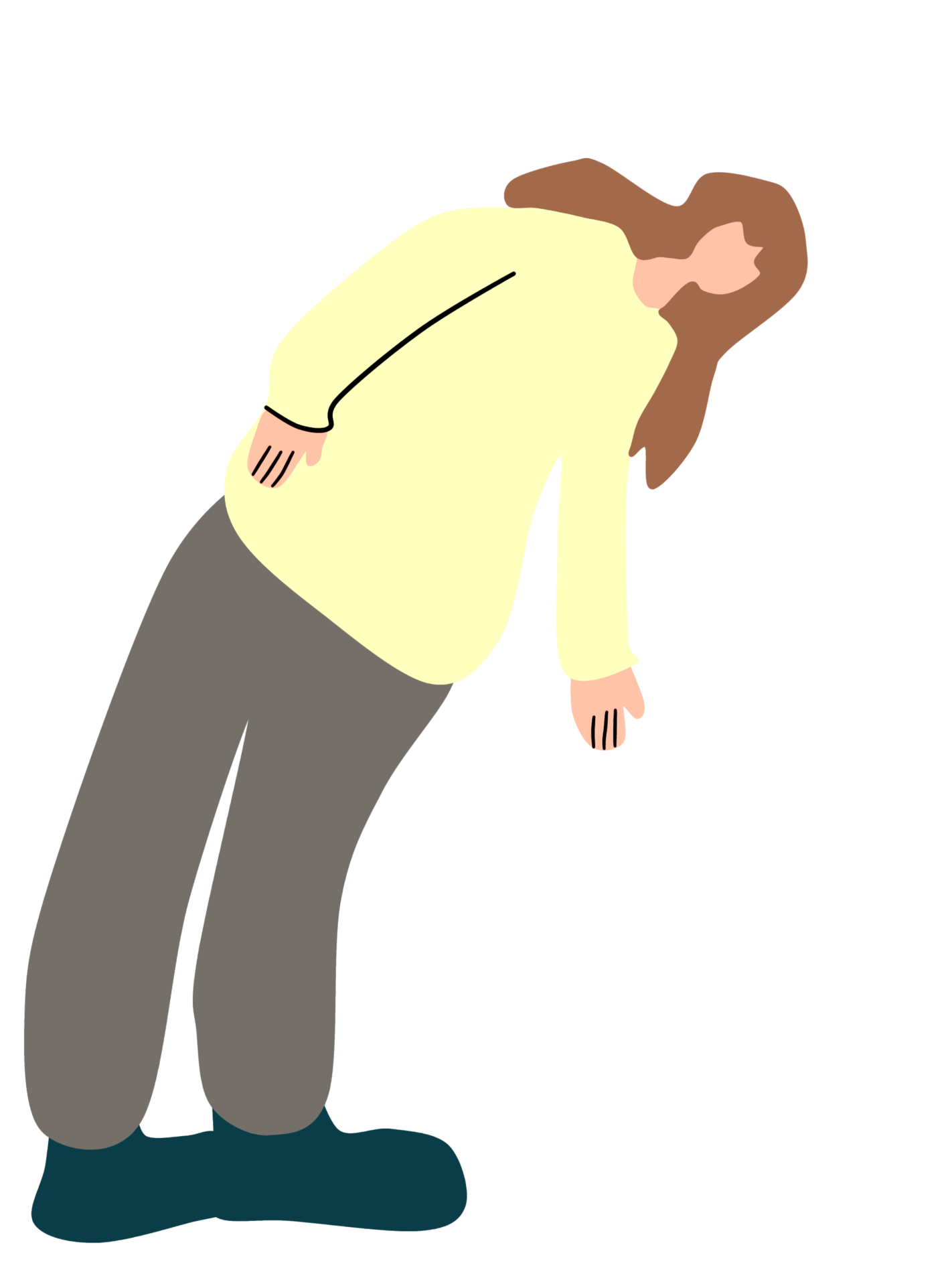 Flat Girl Simple 27134542 Png