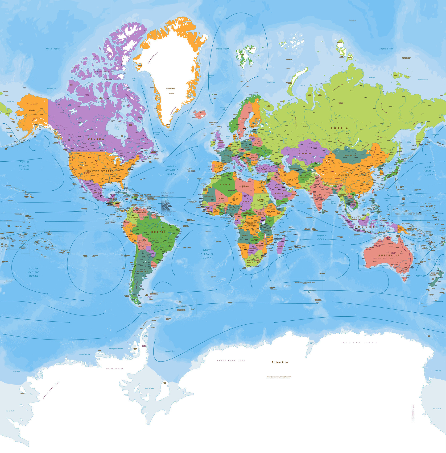 Political world map Mercator projection 27137138 Vector Art at Vecteezy Political world map Mercator projection 27137138 Vector Art at Vecteezy