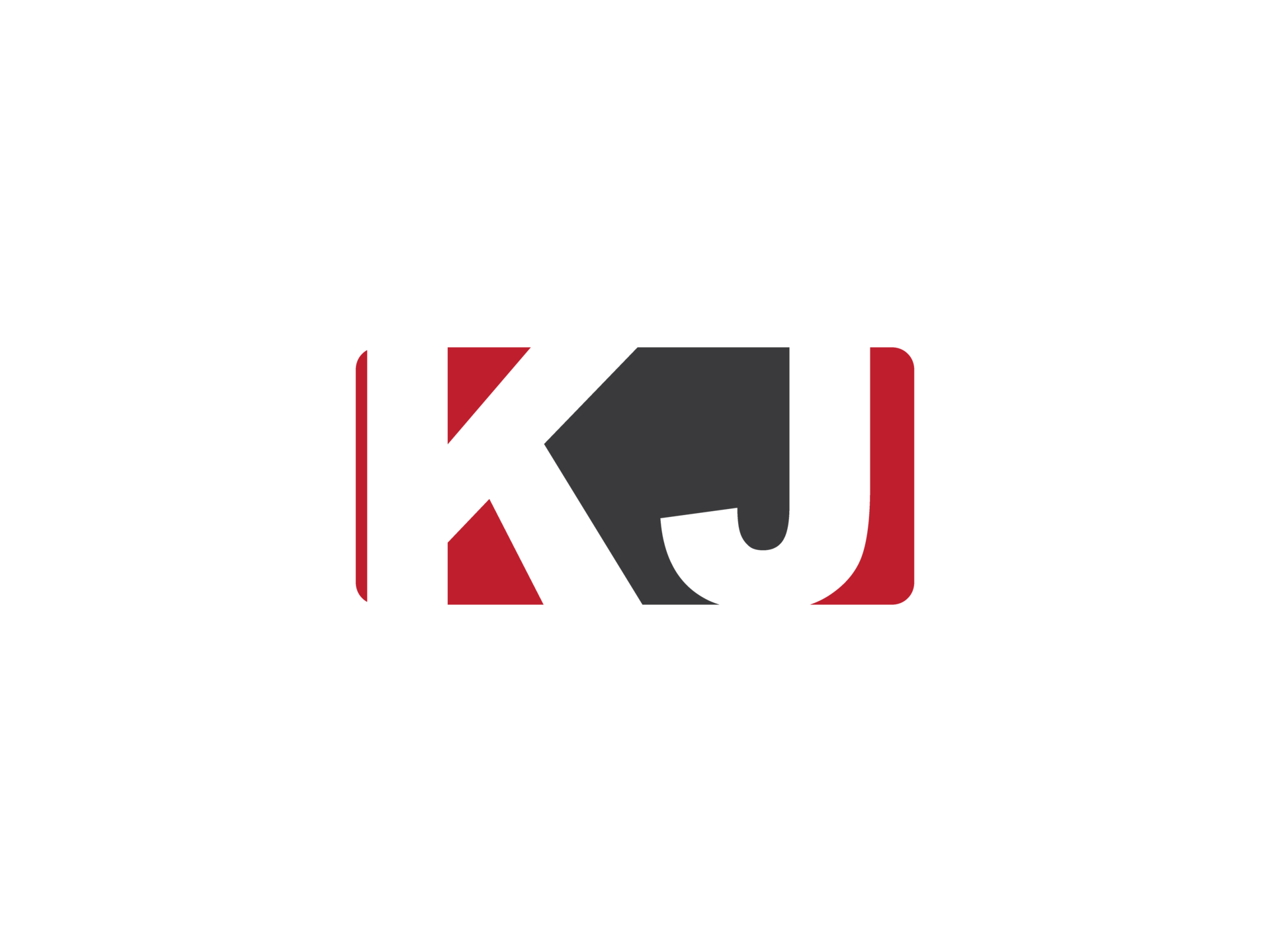 Stylish Png Shape Kj Letter Logo, Typography Square KJ Logo Icon Vector Art 27139986 PNG
